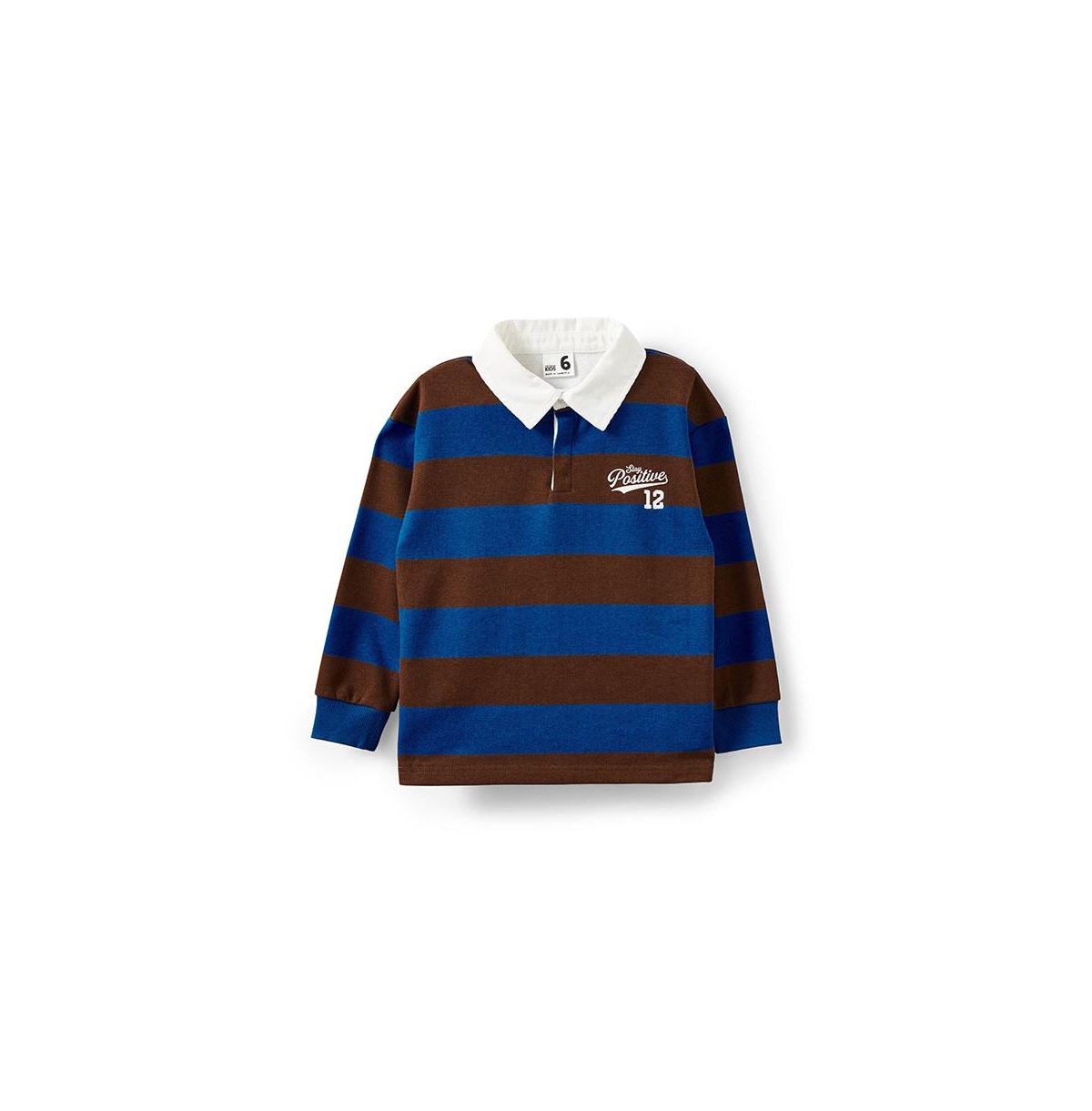 Click here for Cotton On Little/Big Boys Rugby Polo Fleece Top -... prices