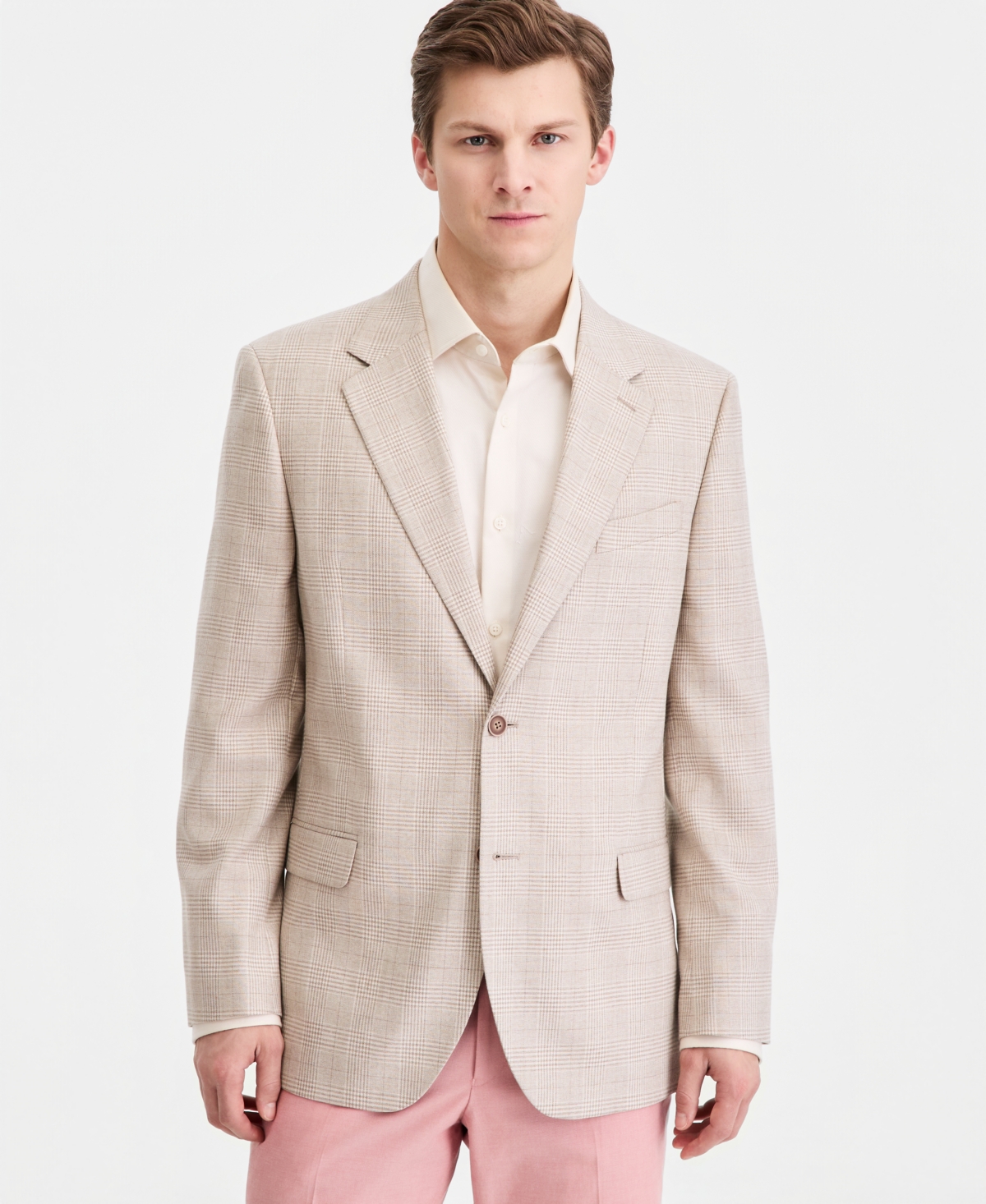 Click here for Nautica Mens Modern-Fit Plaid Blazer - Tan prices