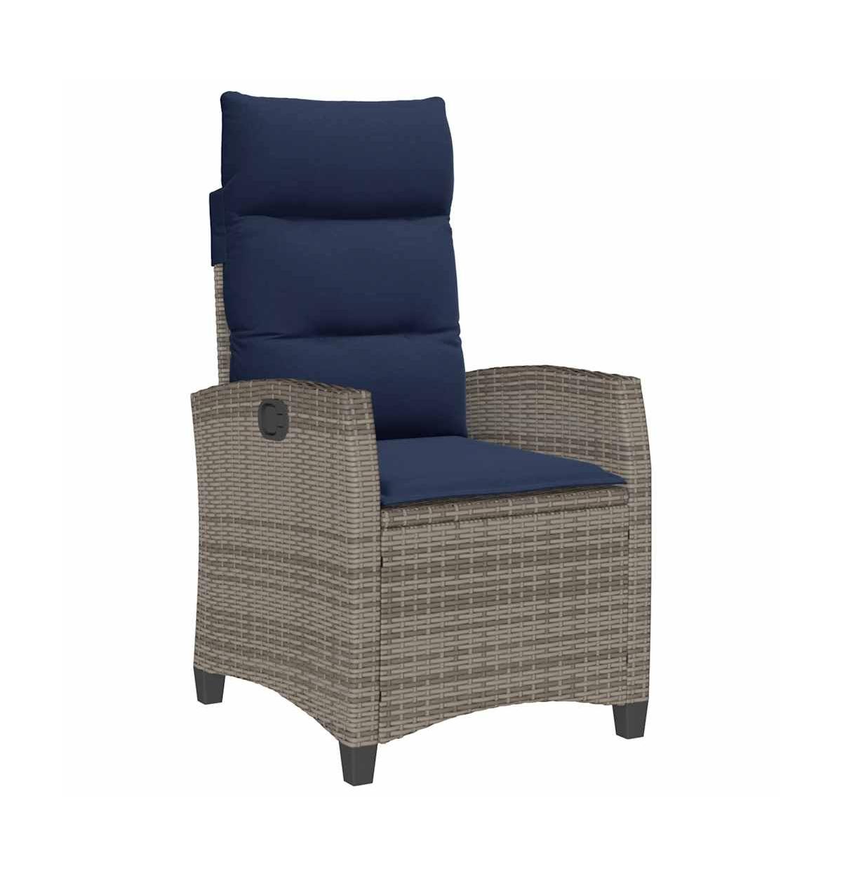 Click here for vidaXL Reclining Garden Chair Grey prices