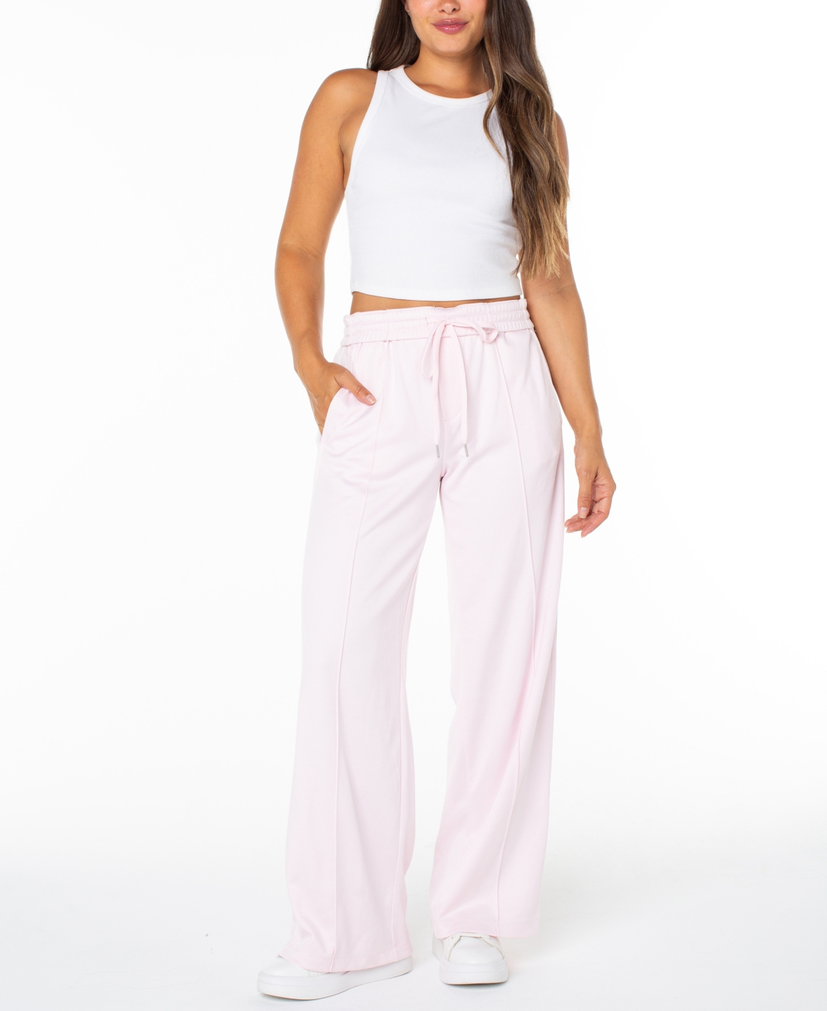 Click here for Celebrity Pink Juniors Side-Striped Track Pants -... prices