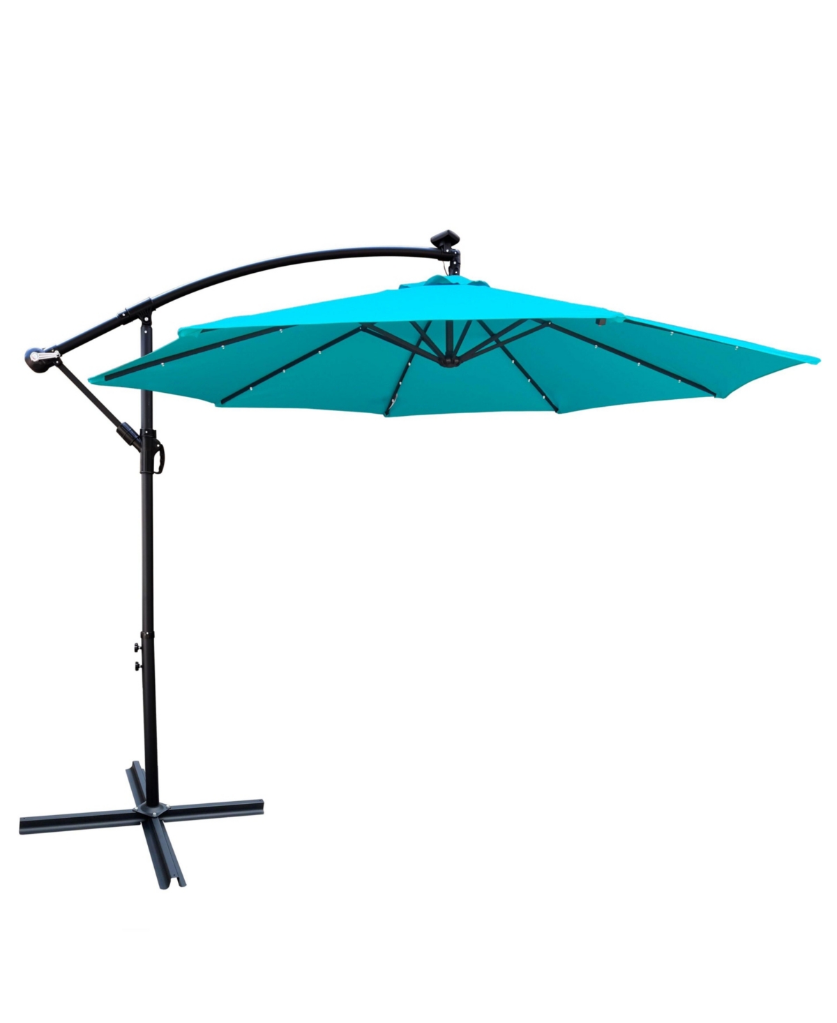 Click here for 10 Ft Solar Led Patio Umbrella with Crank Tilt and... prices