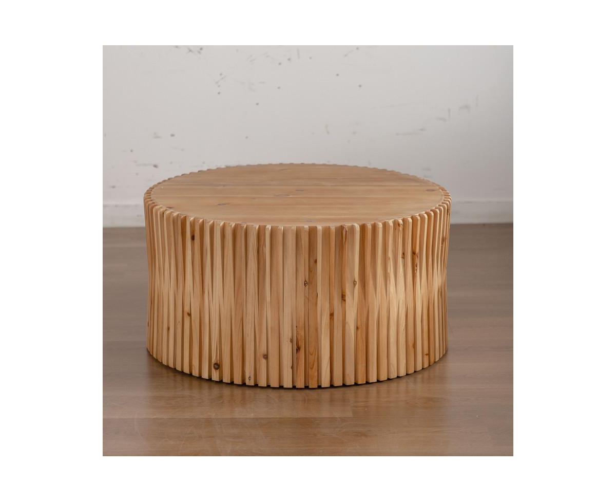 Click here for Casainc 31.5 Cylindrical Coffee Table with Vertica... prices