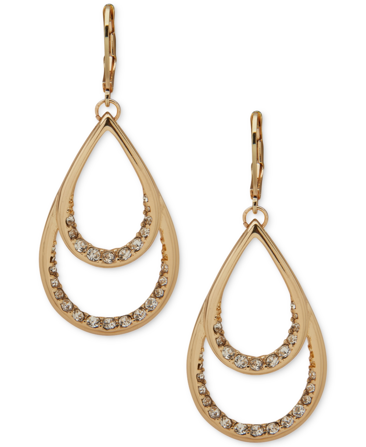 Click here for Anne Klein Glass Stone Gold-Tone Teardrop Earrings... prices