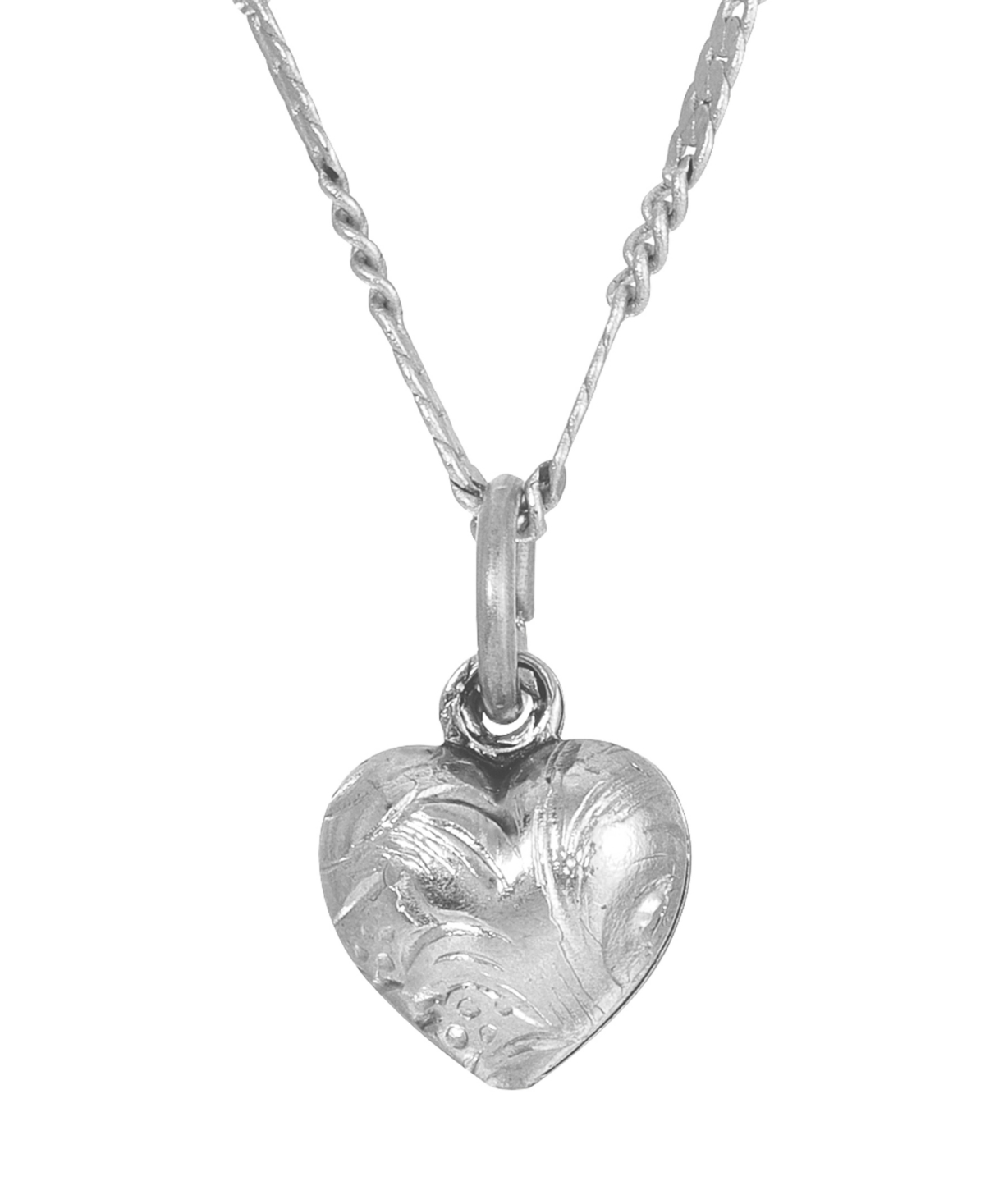 Click here for 2028 Silver Tone Small Heart Necklace - Silver prices