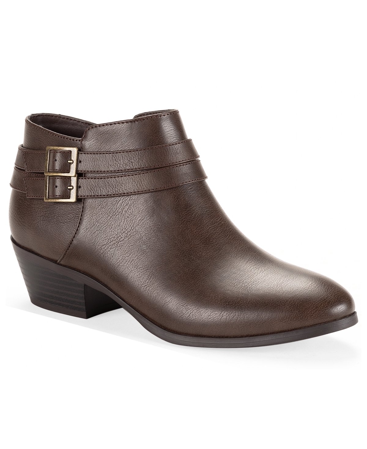 Click here for Style & Co Womens Willaa Belt Block Heel Booties... prices
