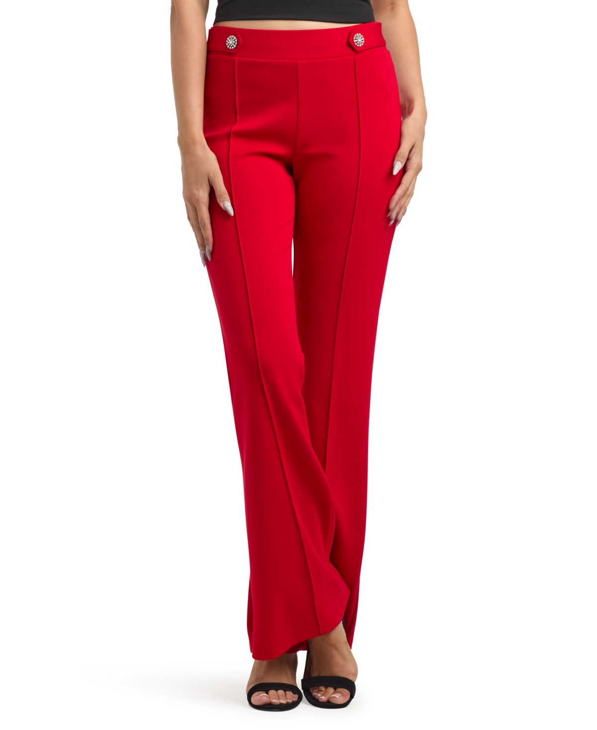 Click here for Bcx Womens Lightweight Scuba Pull-On Pants - Red prices