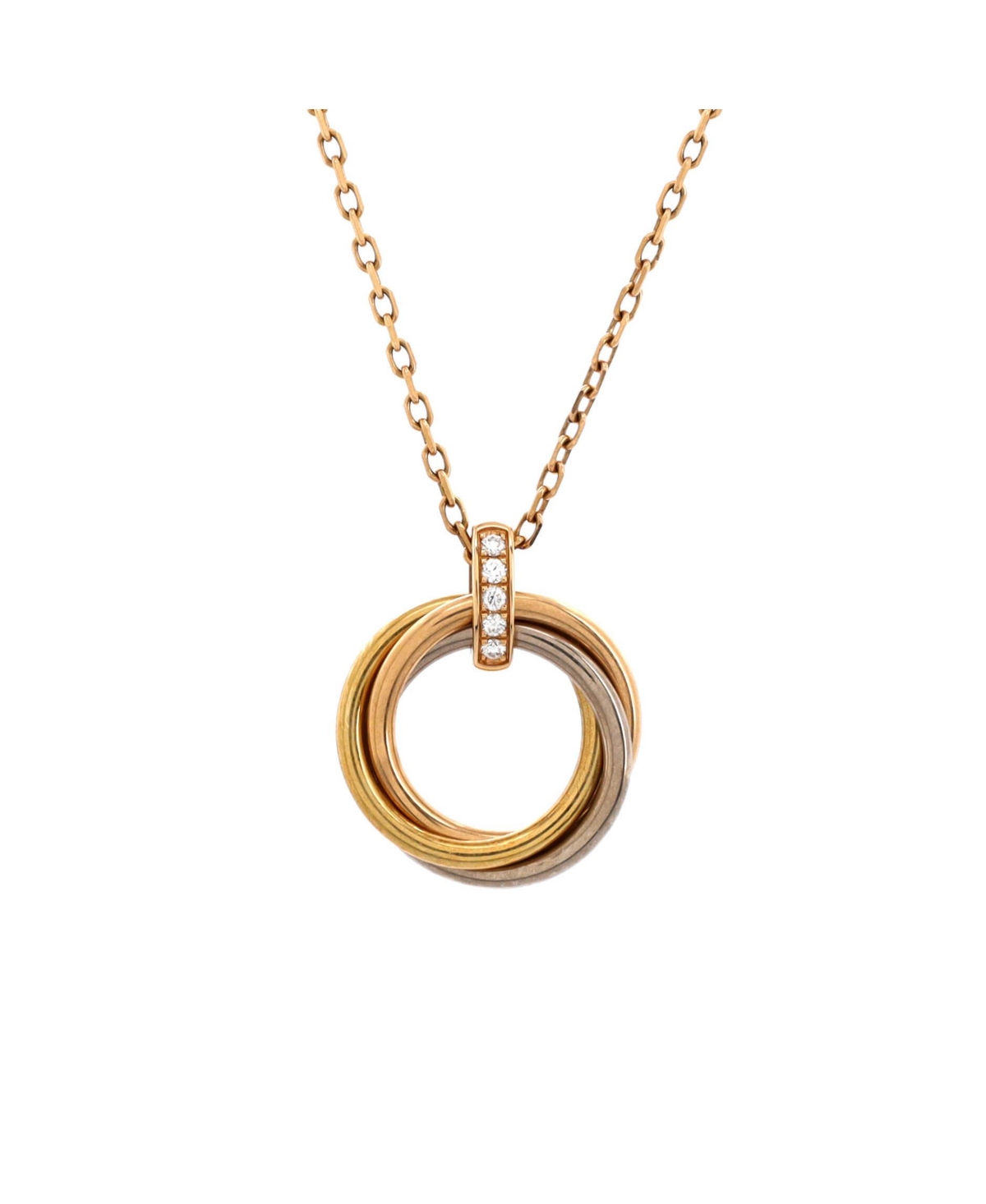 Click here for Pre-Owned Cartier Trinity Pendant Necklace - 18k t... prices