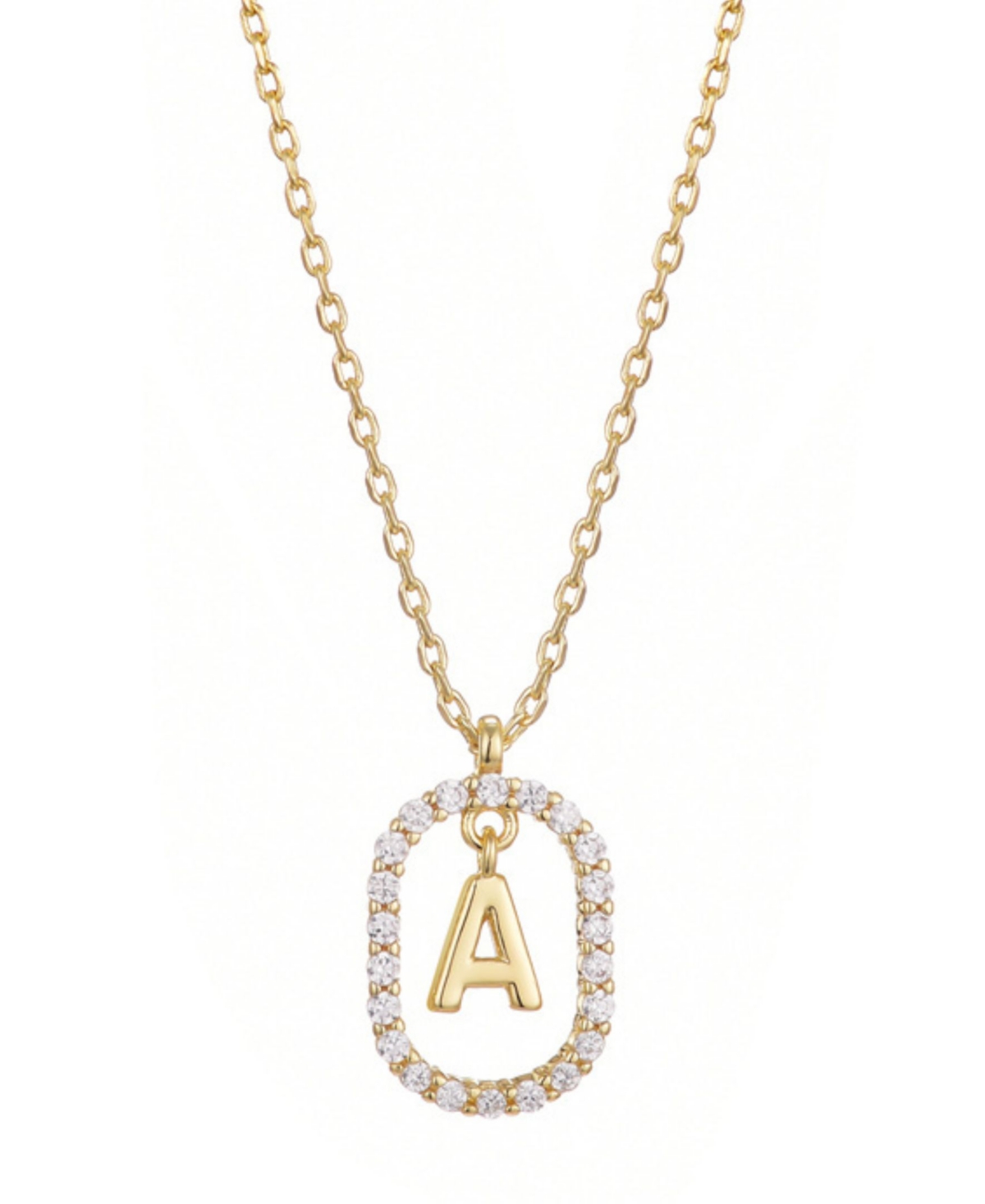 Click here for Adornia Gold Plated Cubic Zirconia Floating Letter... prices