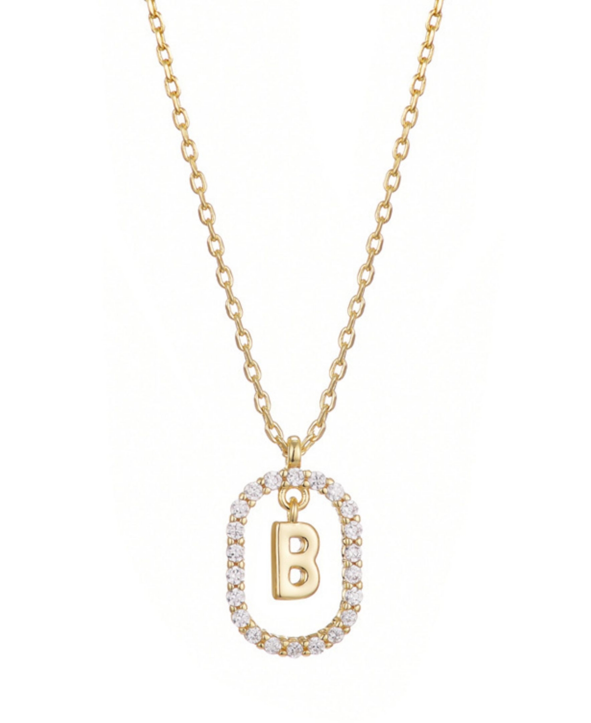 Click here for Adornia Gold Plated Cubic Zirconia Floating Letter... prices