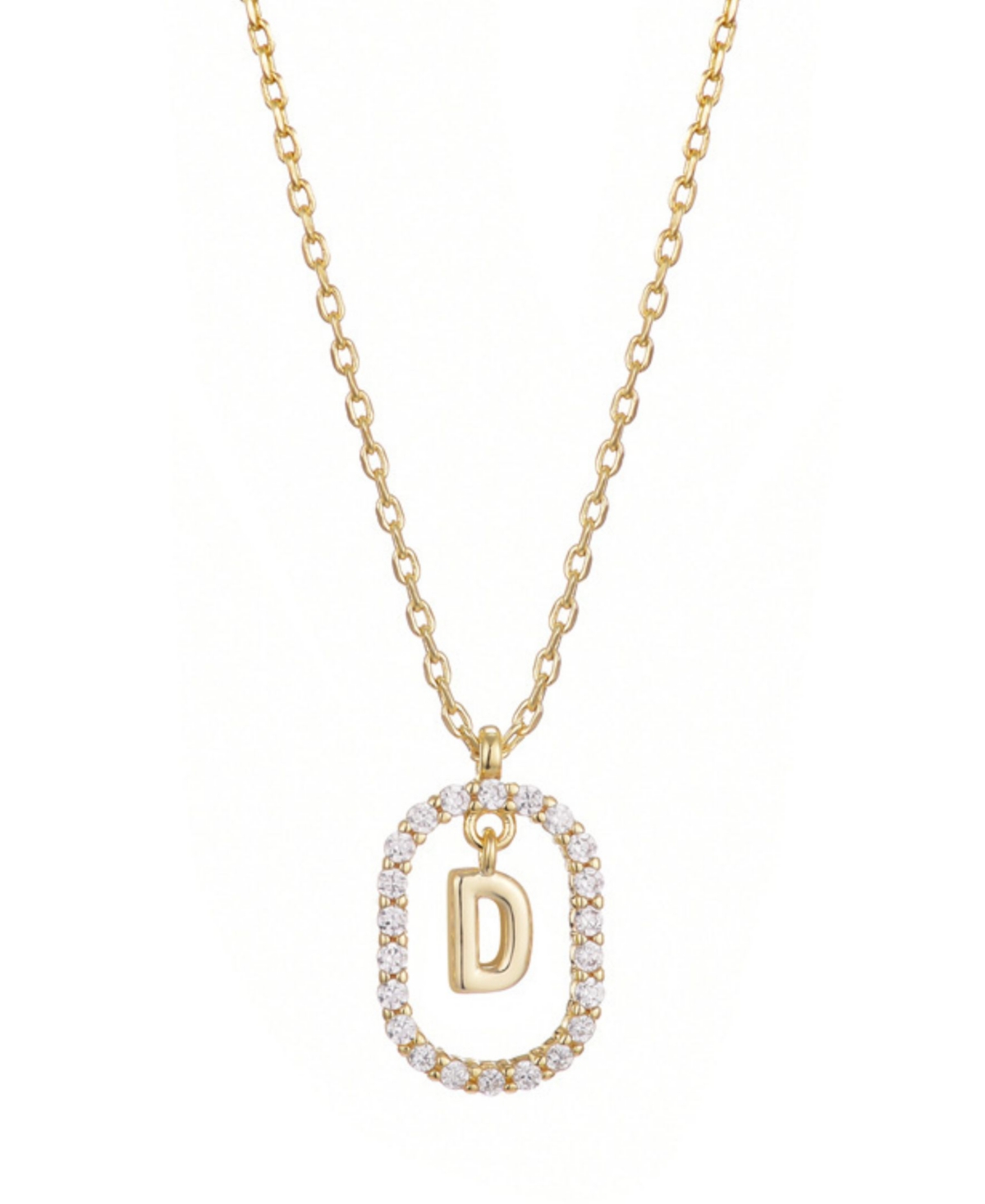 Click here for Adornia Gold Plated Cubic Zirconia Floating Letter... prices