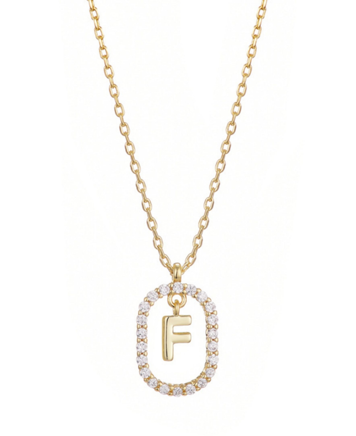 Click here for Adornia Gold Plated Cubic Zirconia Floating Letter... prices