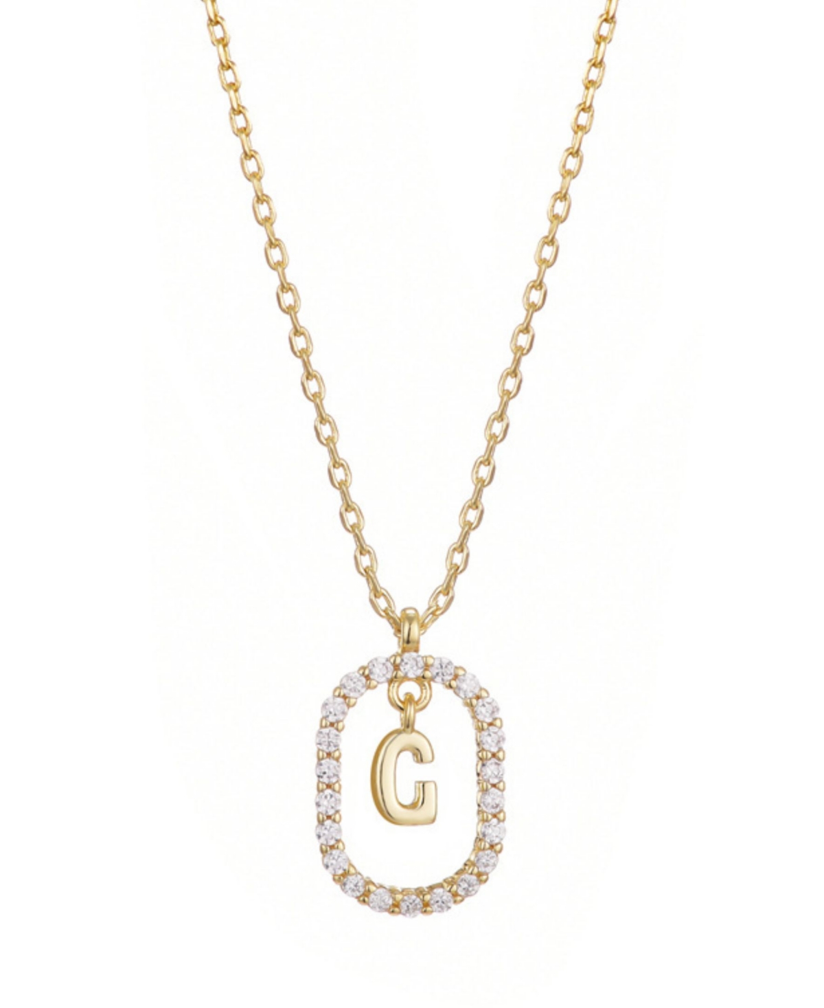 Click here for Adornia Gold Plated Cubic Zirconia Floating Letter... prices