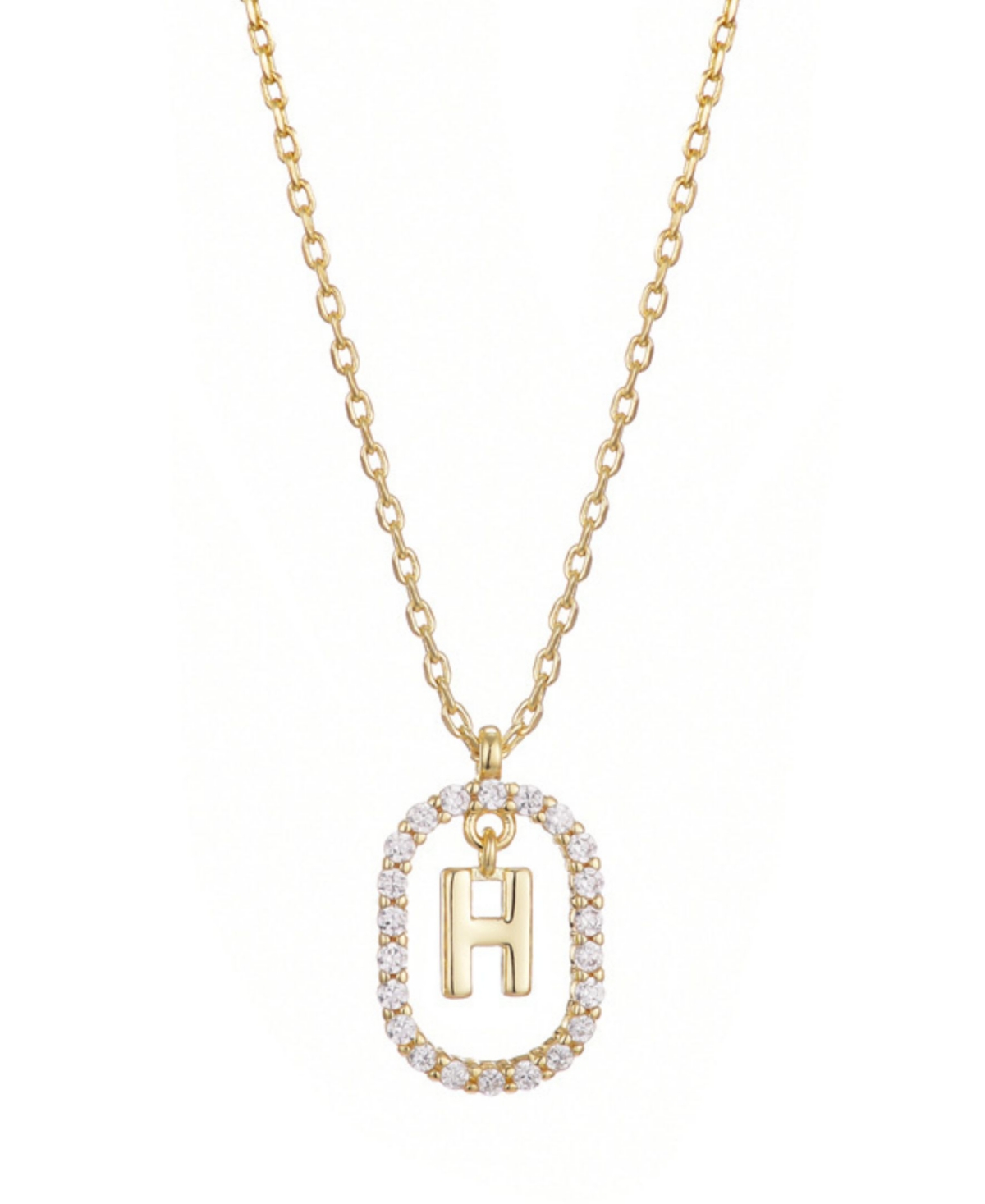 Click here for Adornia Gold Plated Cubic Zirconia Floating Letter... prices