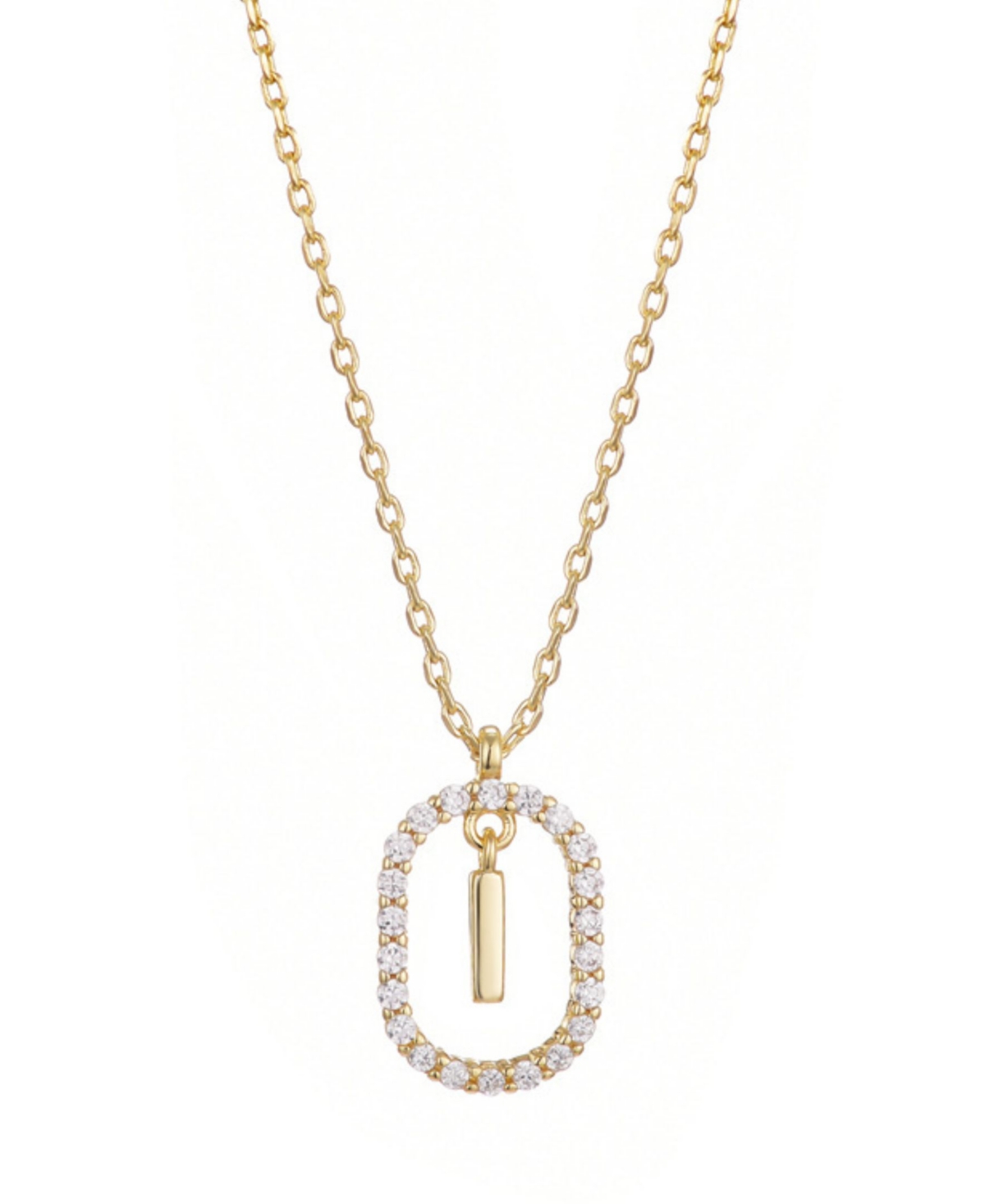 Click here for Adornia Gold Plated Cubic Zirconia Floating Letter... prices