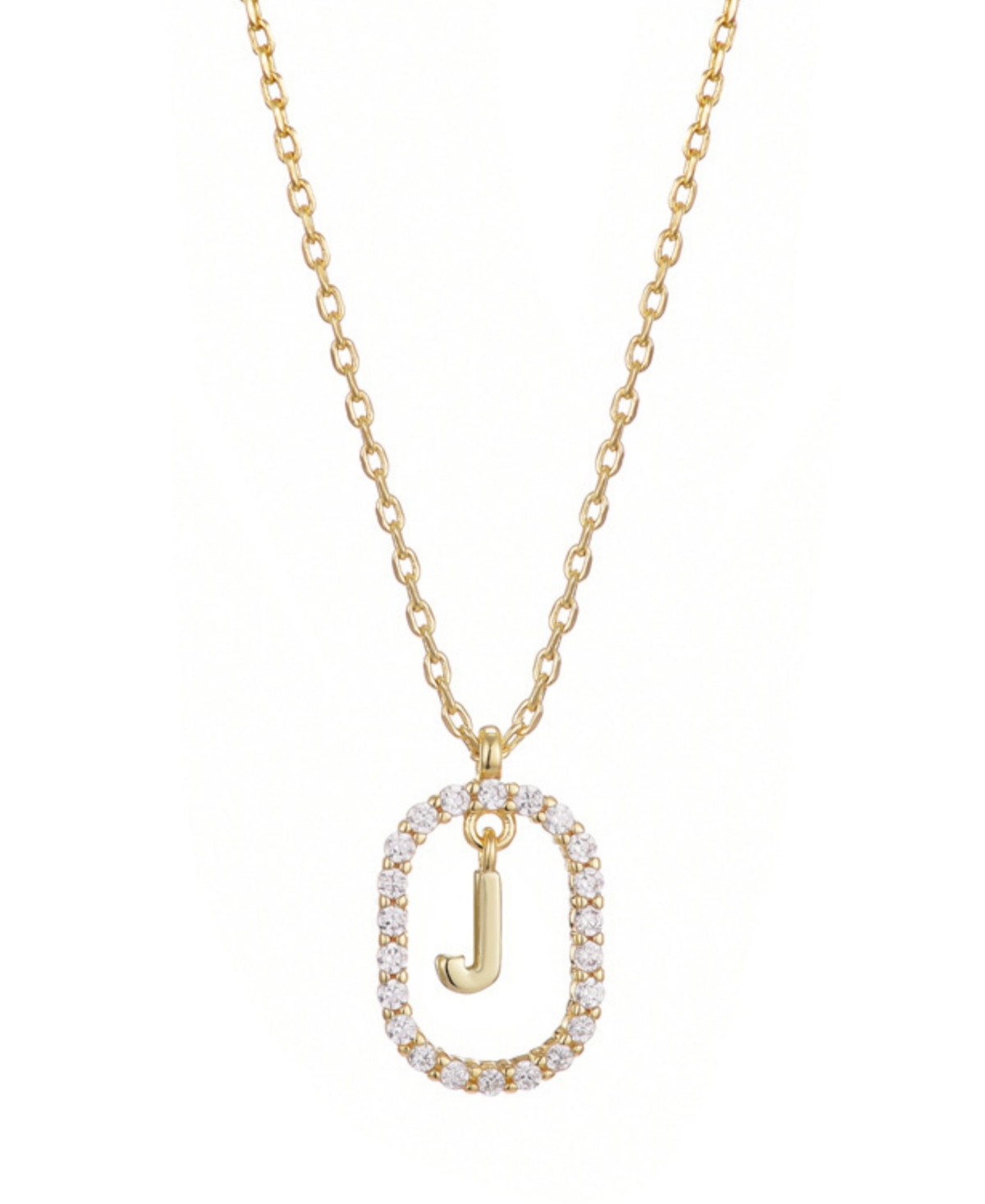 Click here for Adornia Gold Plated Cubic Zirconia Floating Letter... prices