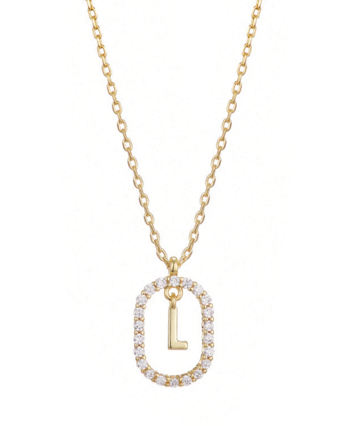 Click here for Adornia Gold Plated Cubic Zirconia Floating Letter... prices