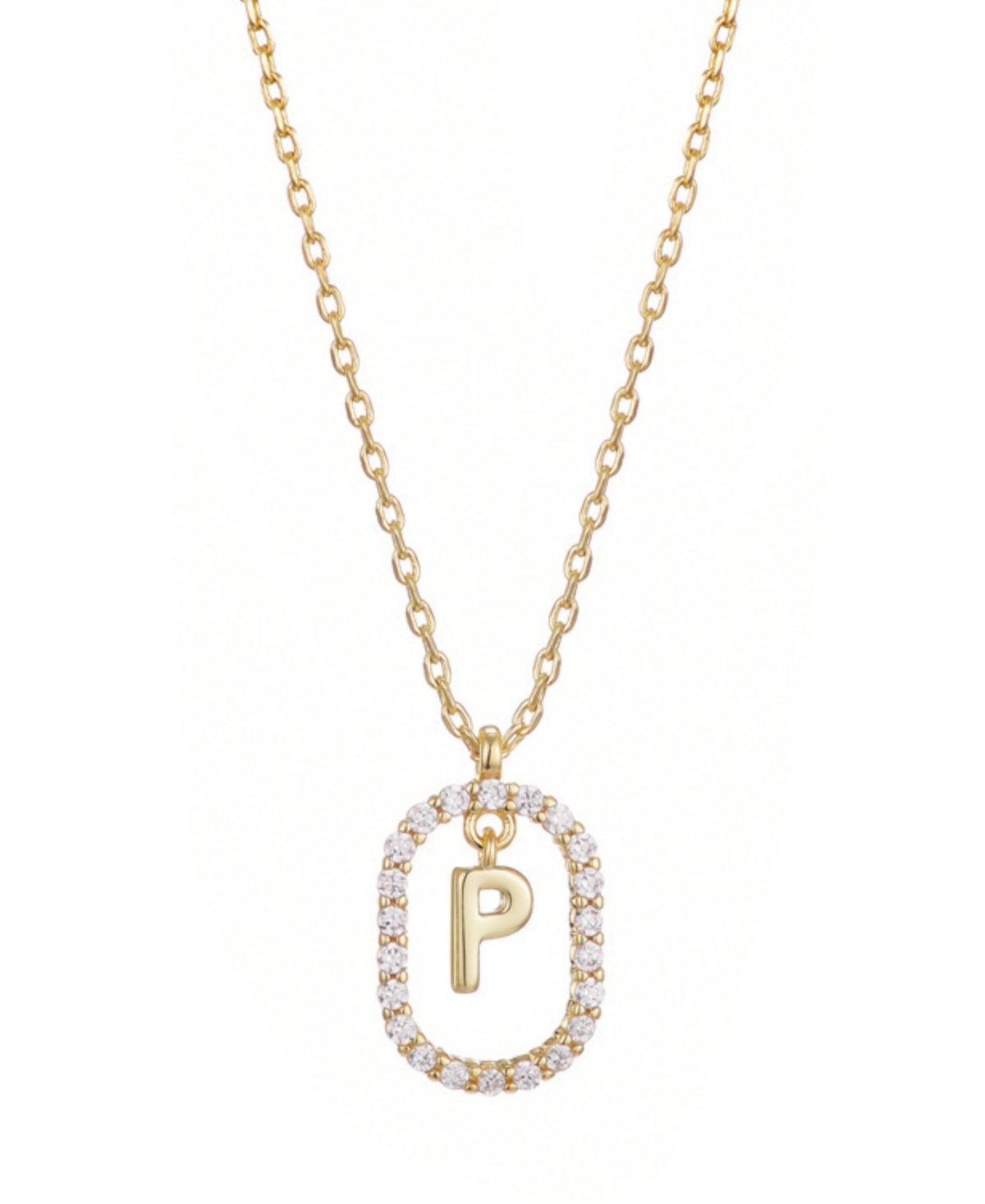 Click here for Adornia Gold Plated Cubic Zirconia Floating Letter... prices