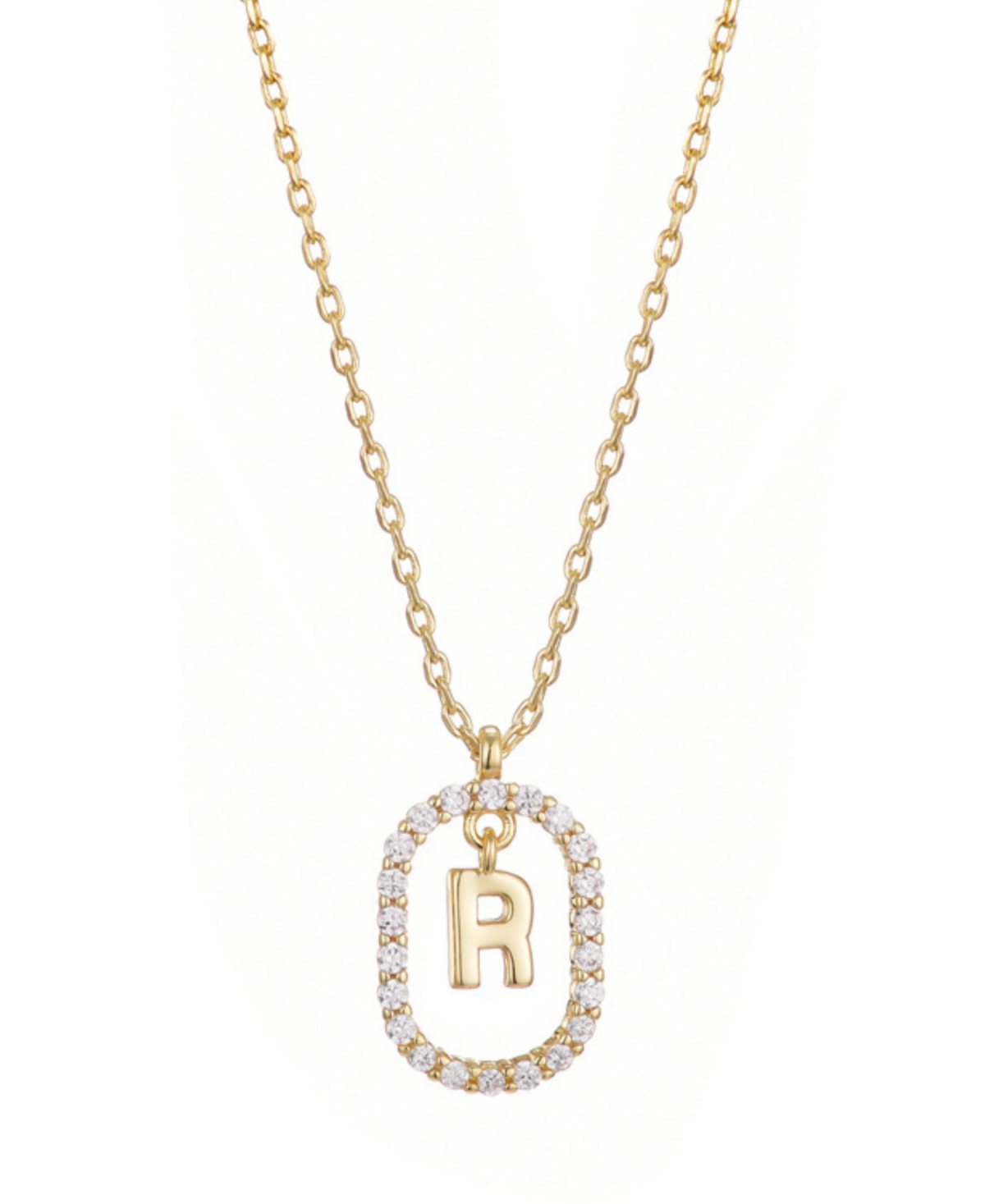 Click here for Adornia Gold Plated Cubic Zirconia Floating Letter... prices