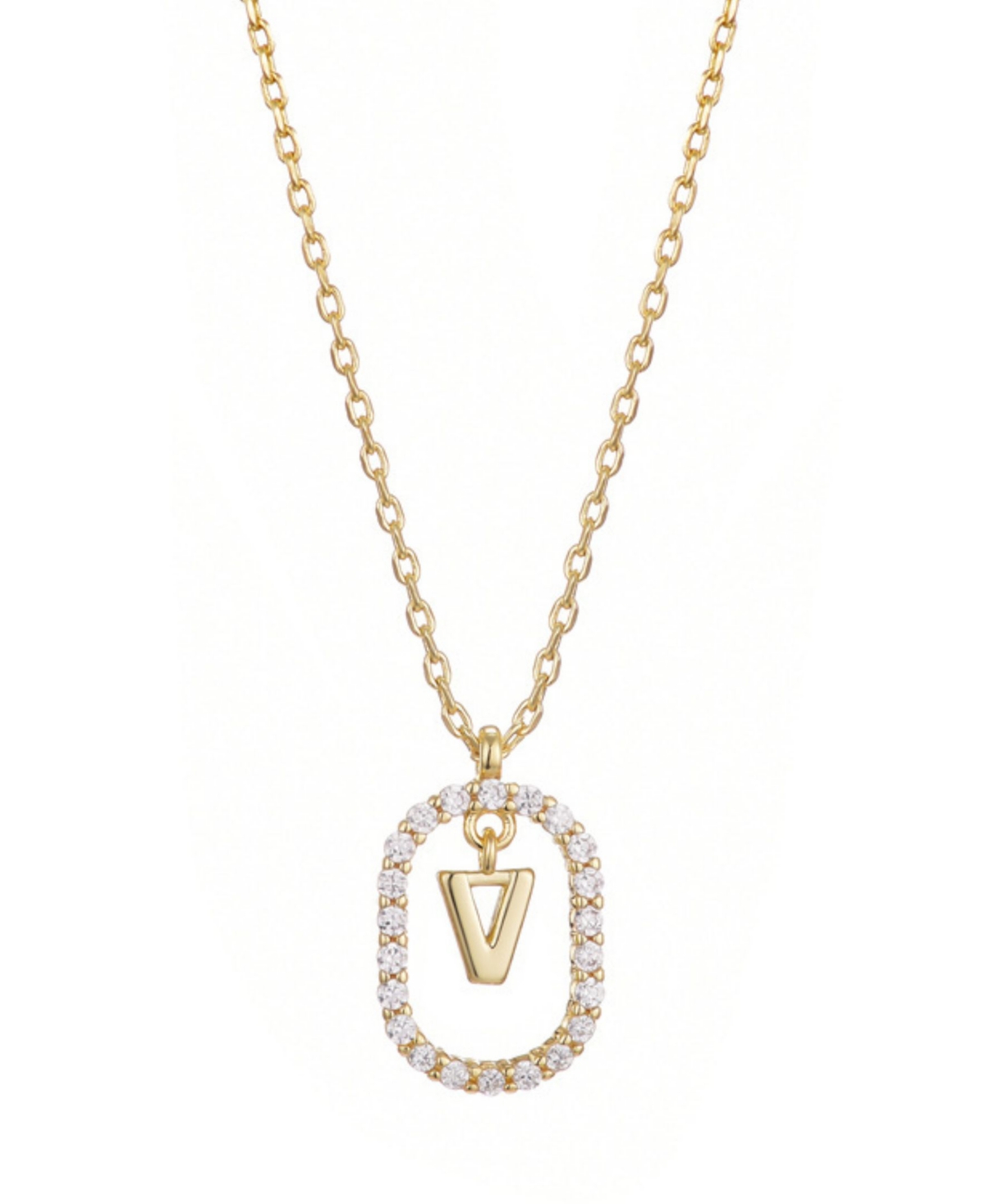 Click here for Adornia Gold Plated Cubic Zirconia Floating Letter... prices