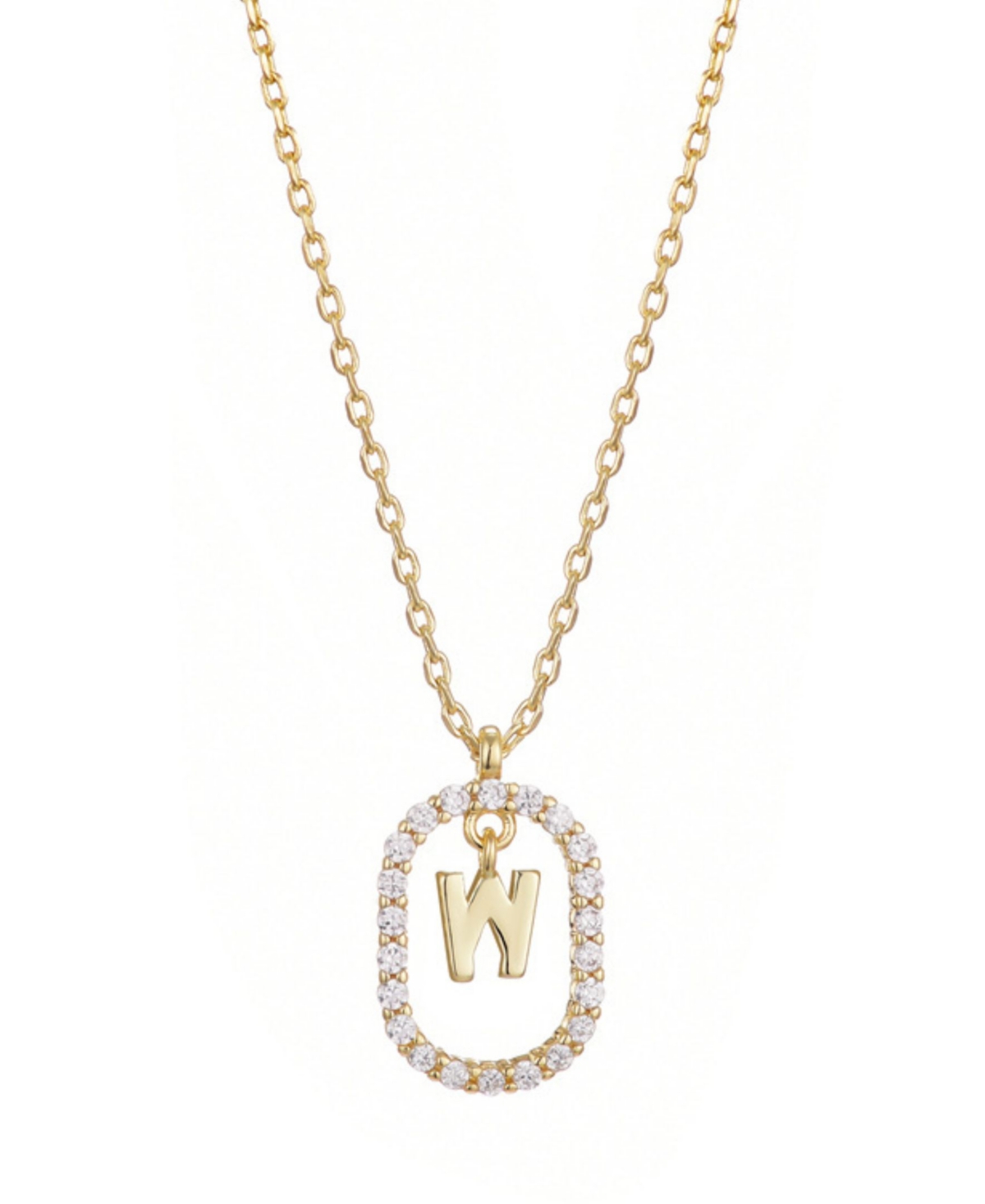 Click here for Adornia Gold Plated Cubic Zirconia Floating Letter... prices