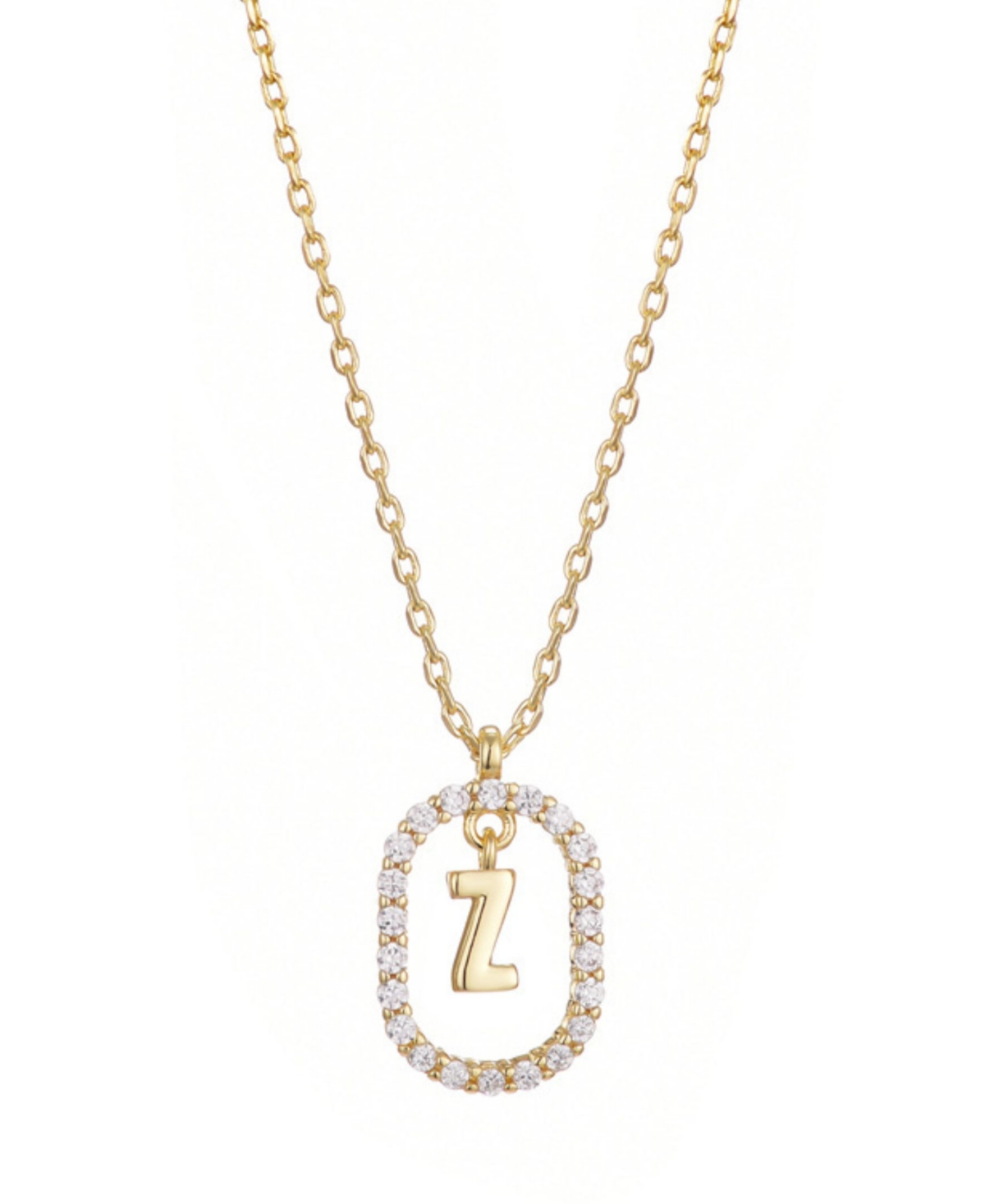 Click here for Adornia Gold Plated Cubic Zirconia Floating Letter... prices
