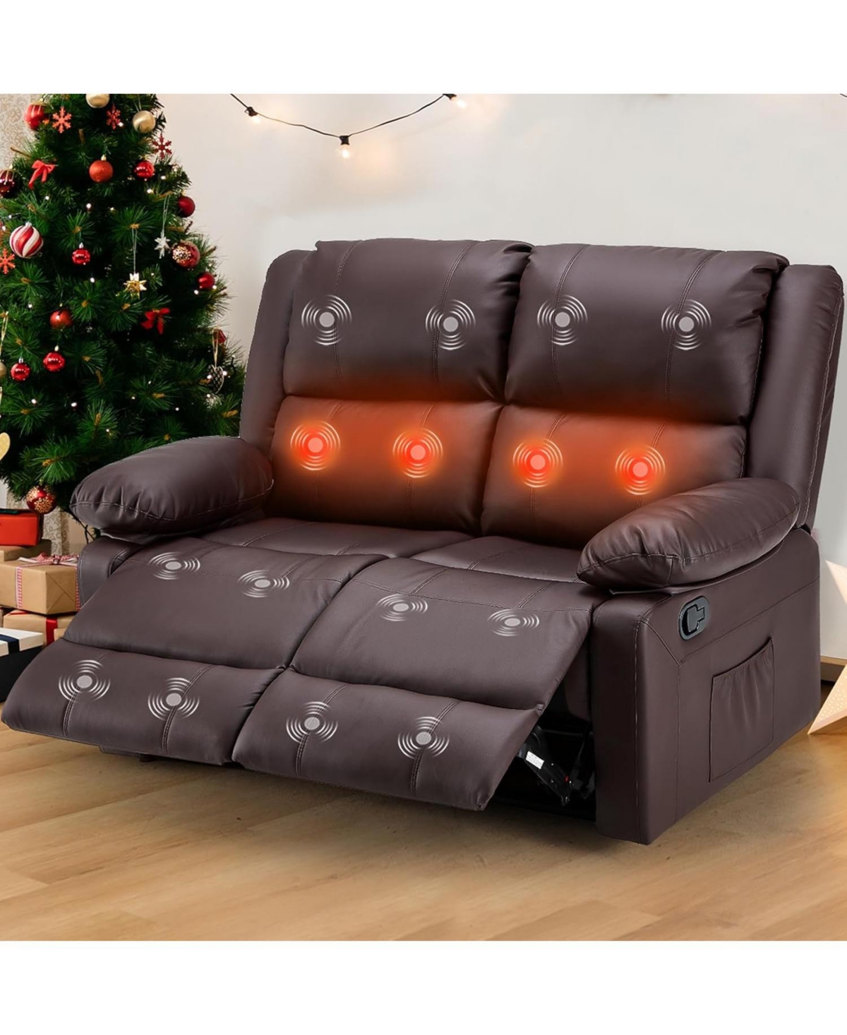 Click here for Aecojoy Loveseat Recliner with Heat&Massage Functi... prices