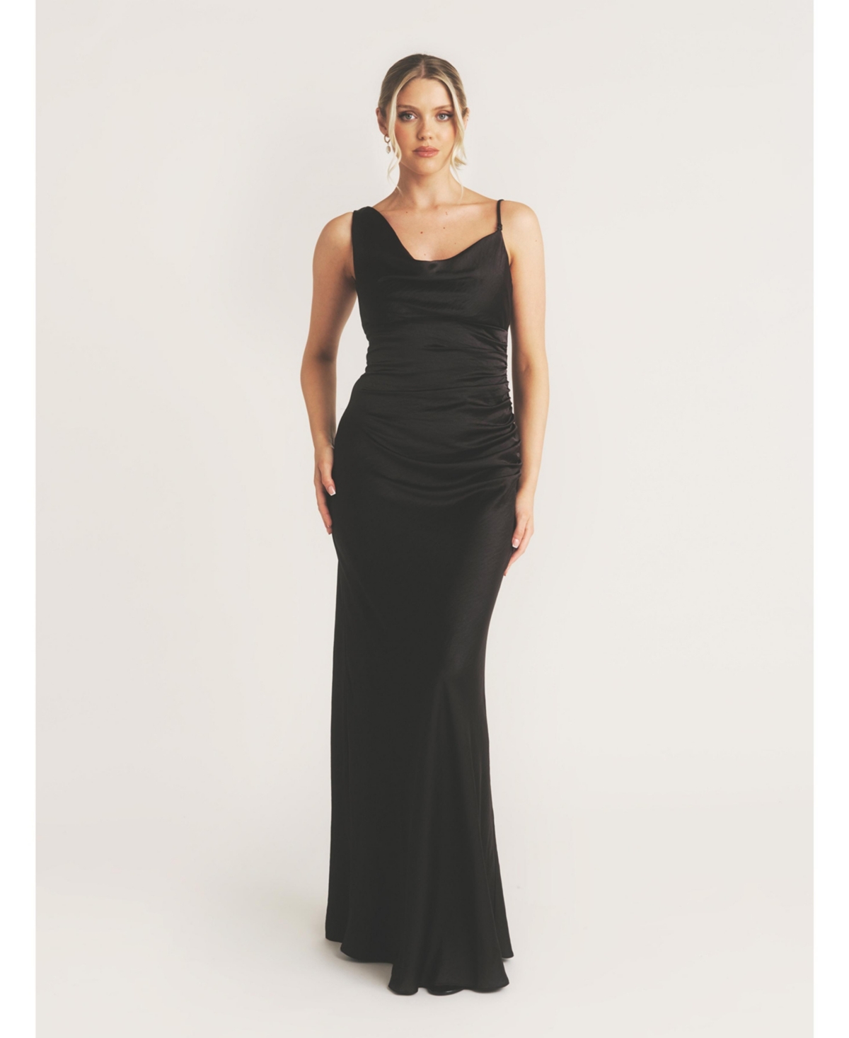 Click here for Six Stories Cowl Front Asymmetric Bridesmaid Dress... prices