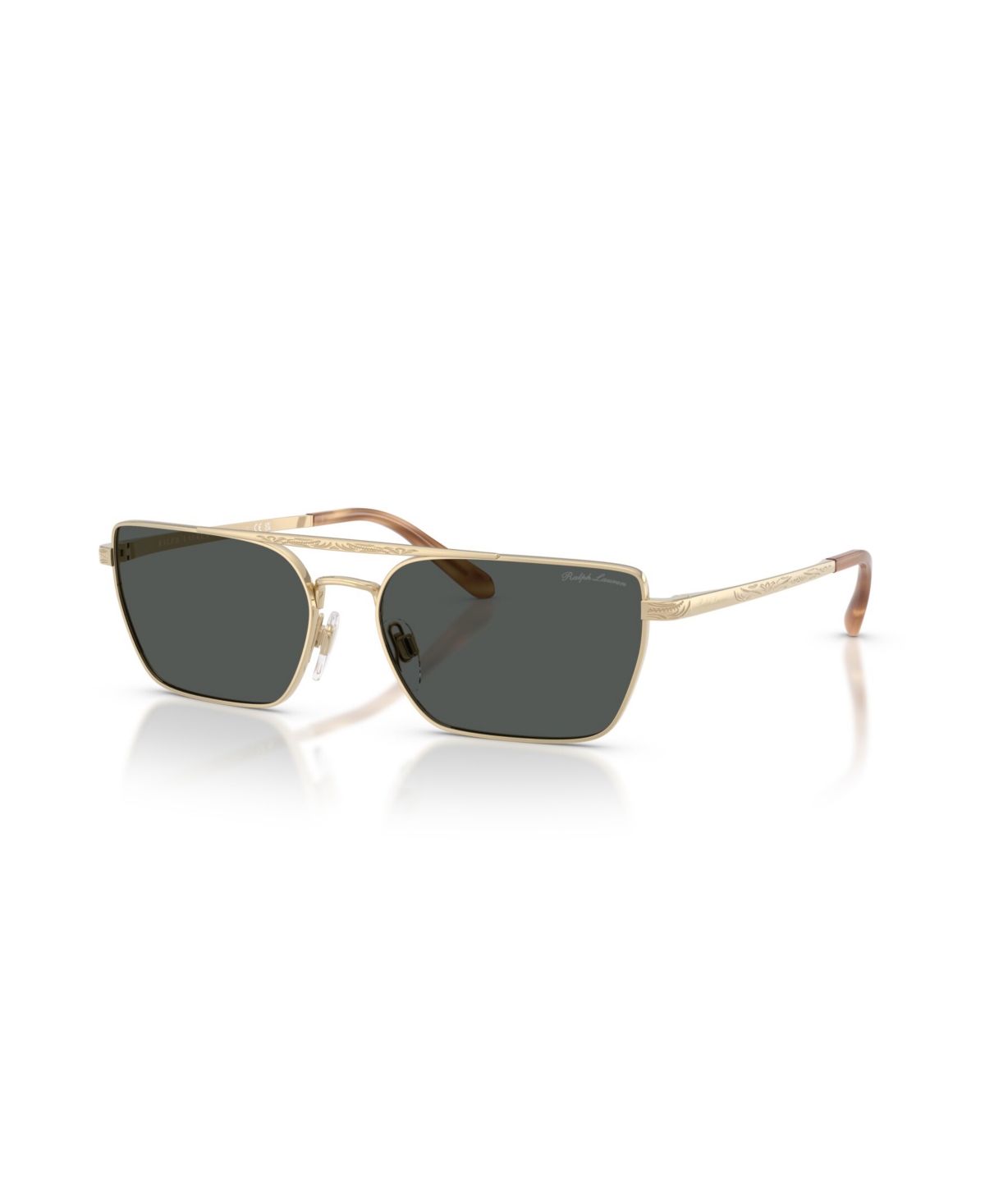 Ralph Lauren Womens Rectangle Sunglasses  RL7092 - Shiny Pale