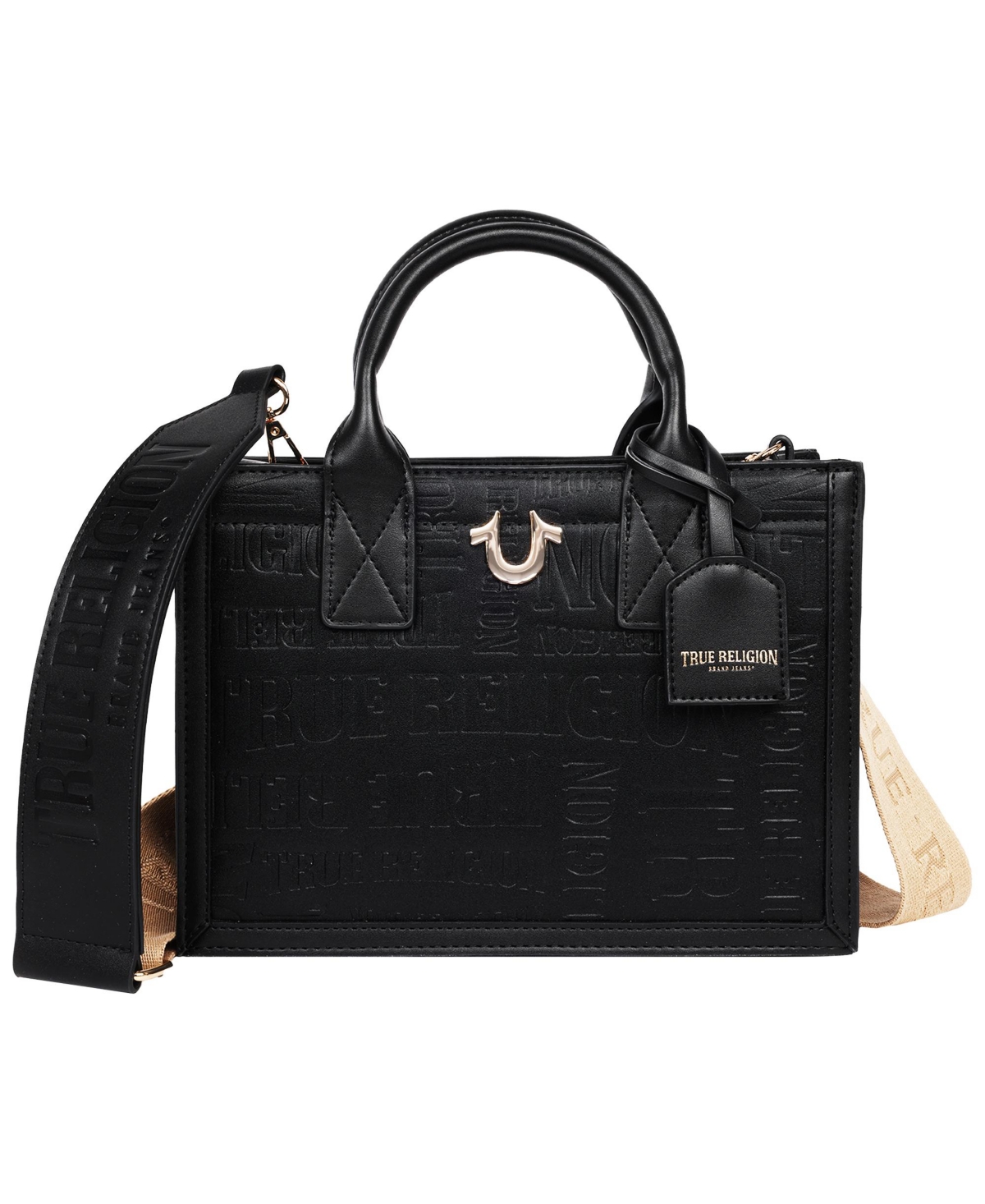 Click here for True Religion Mega Logo Modern Tote - Black prices