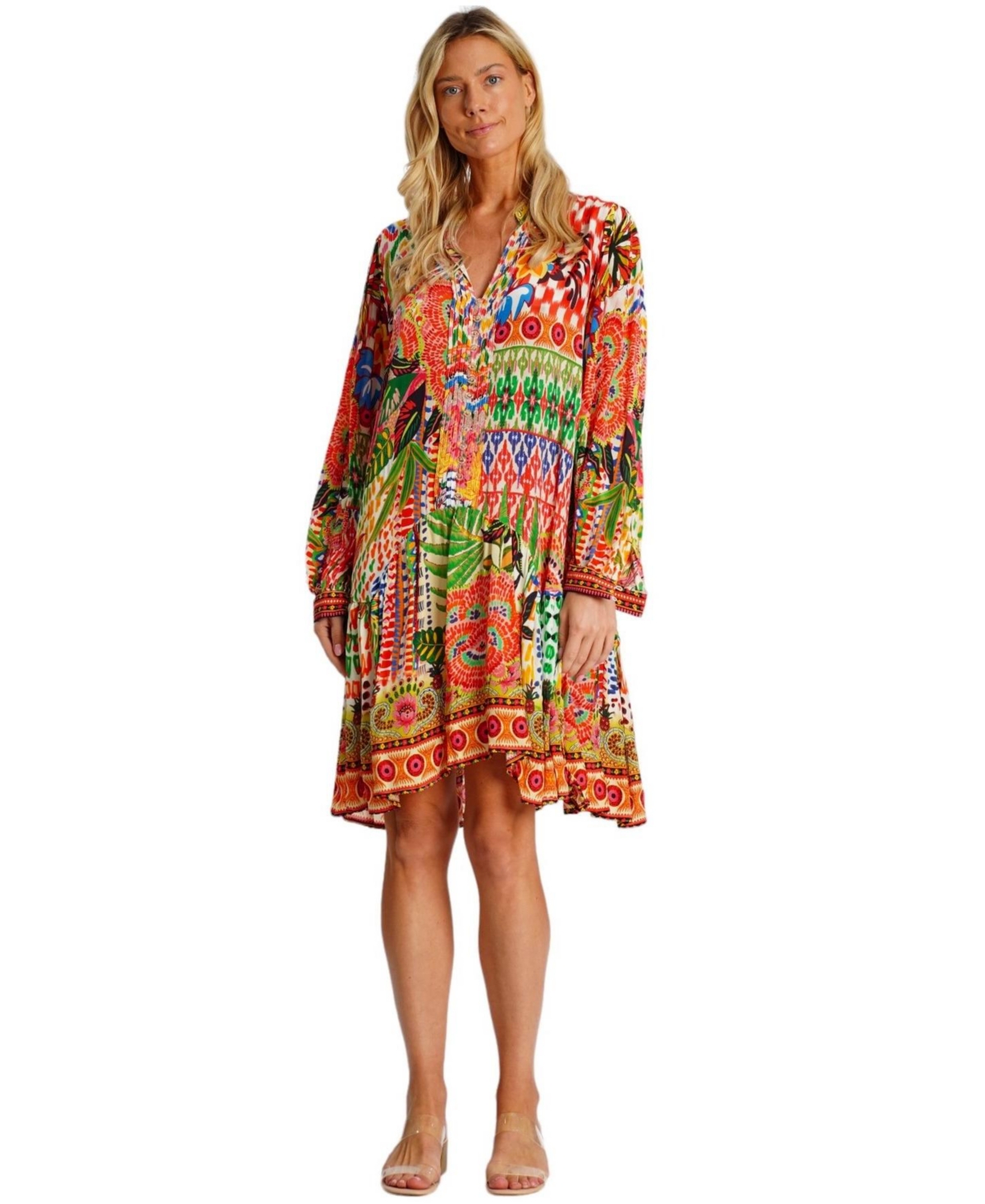 Click here for La Moda Clothing Womens Knee-Length Printed Dress... prices