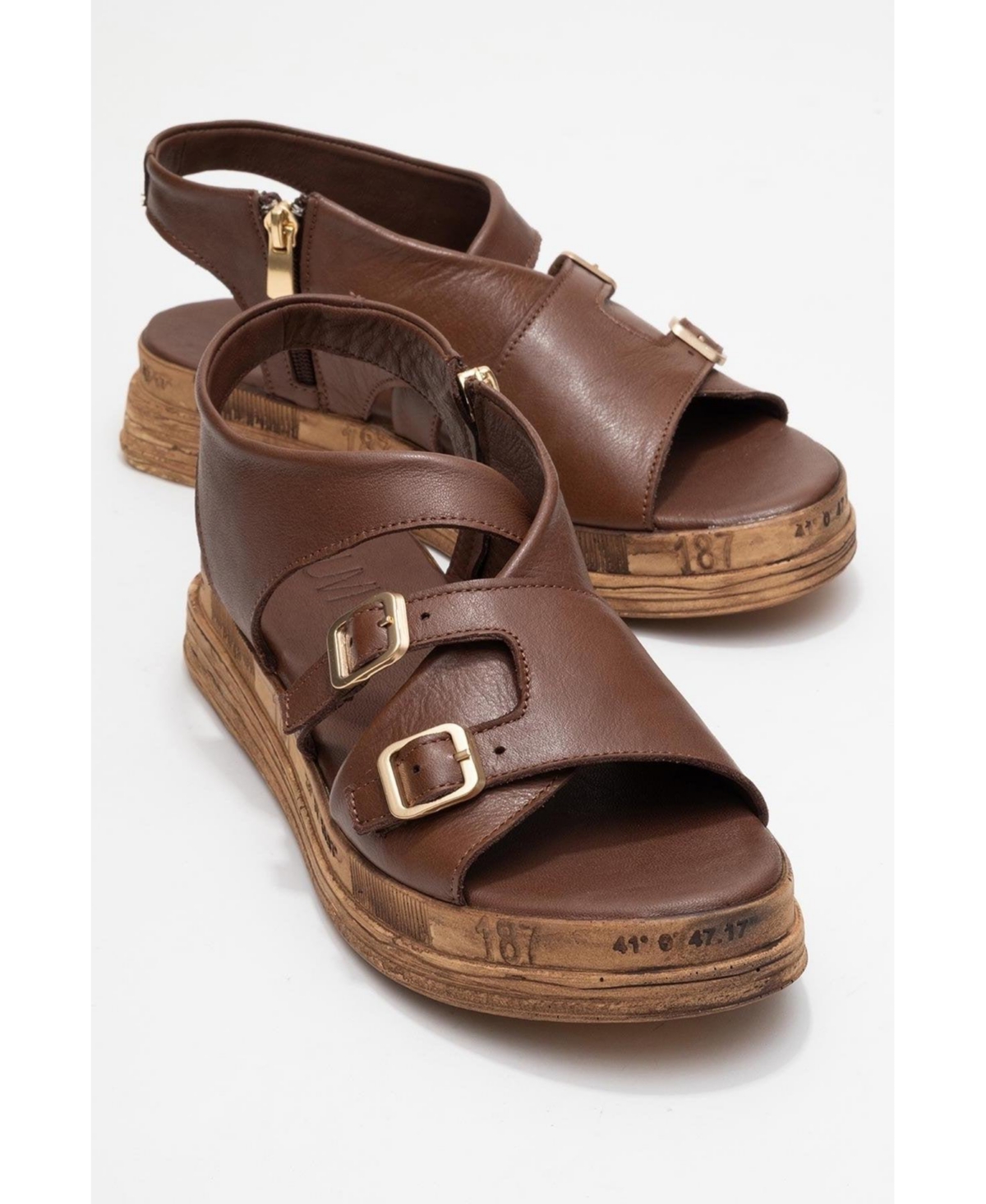 Click here for Forever & Always Shoes Levine Leather Buckled Side... prices