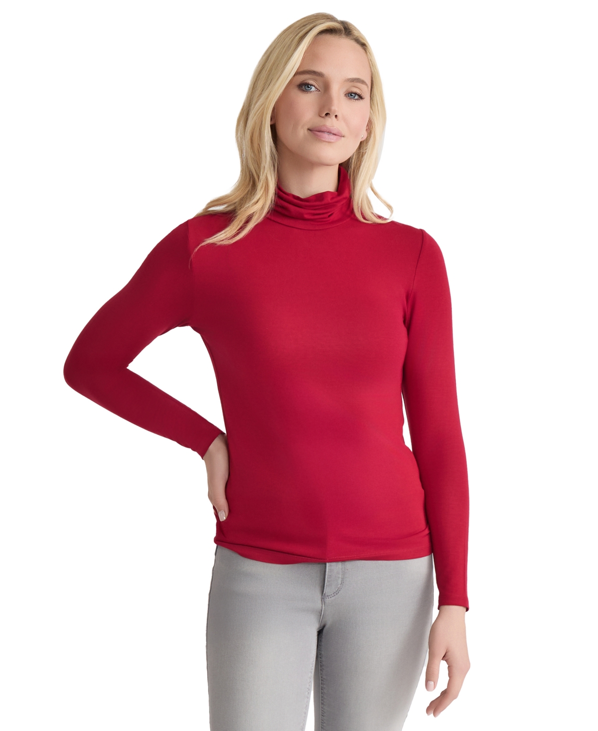 Click here for Jones New York Womens Long Sleeve Turtle Neck Top... prices