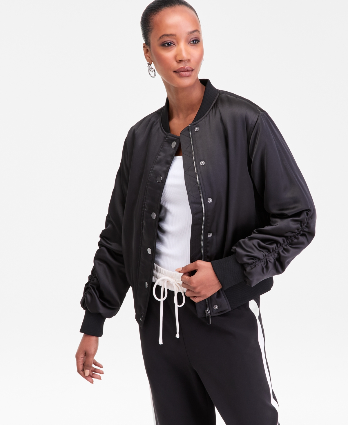 Click here for I.n.c. International Concepts Womens Satin Bomber... prices