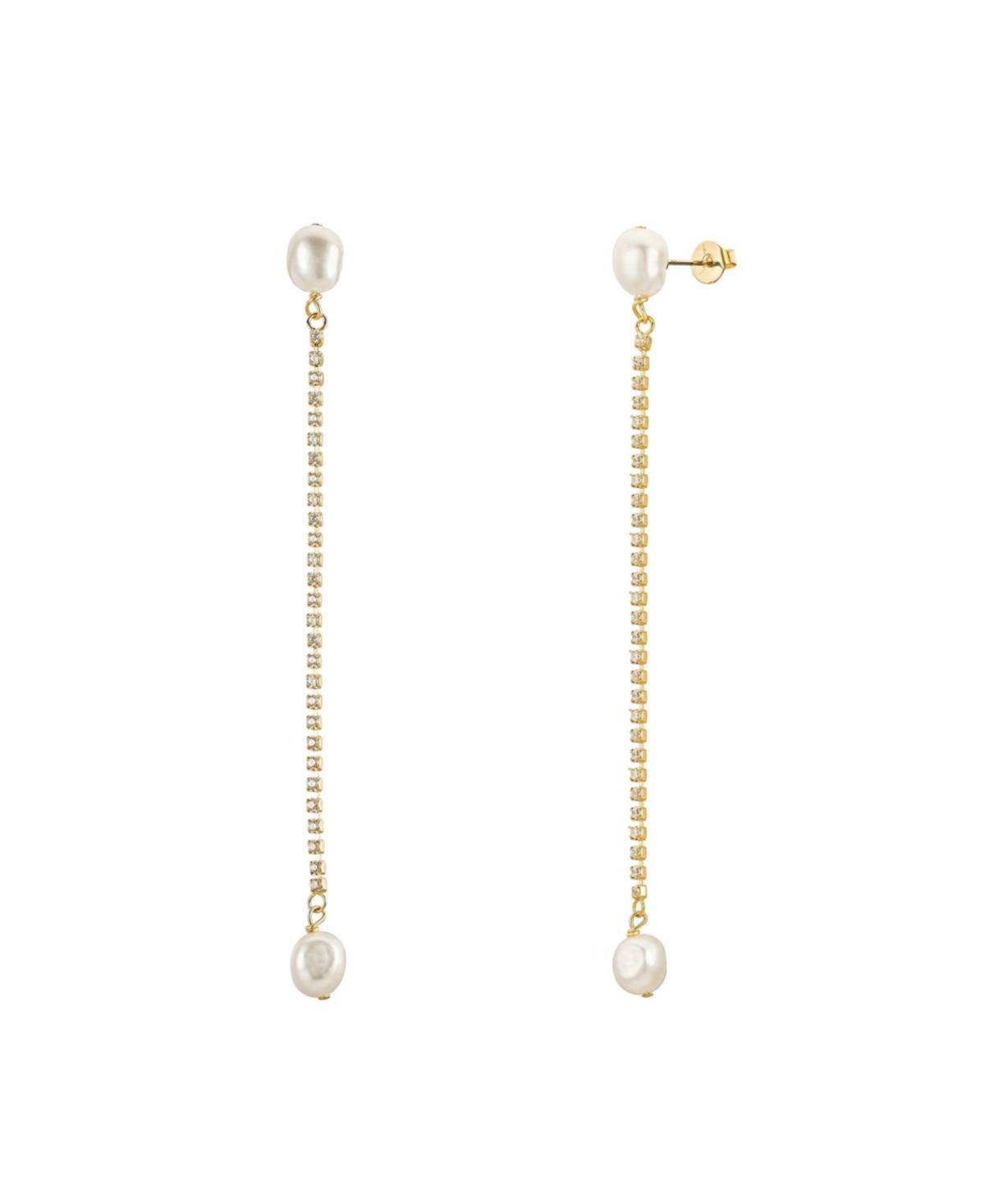 Click here for Untamed Petals Sarah Crystal and Pearl Drops - Gol... prices