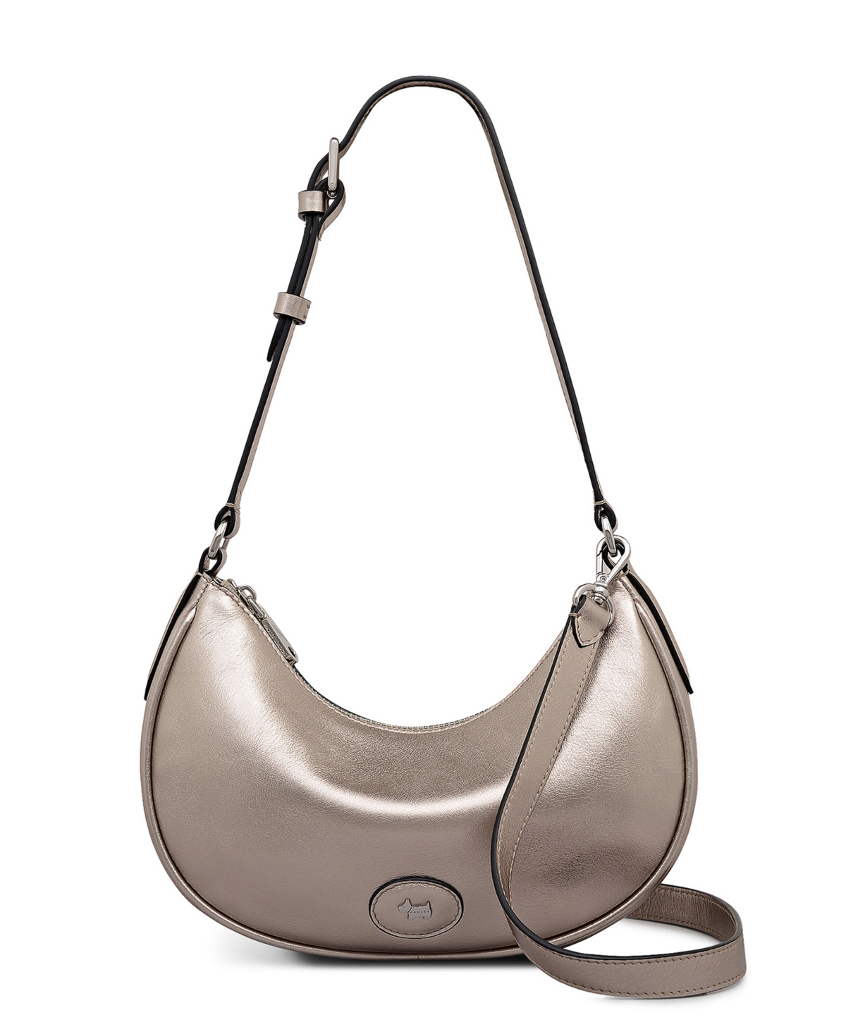 Click here for Radley London Heath Crescent Metallic Small Ziptop... prices