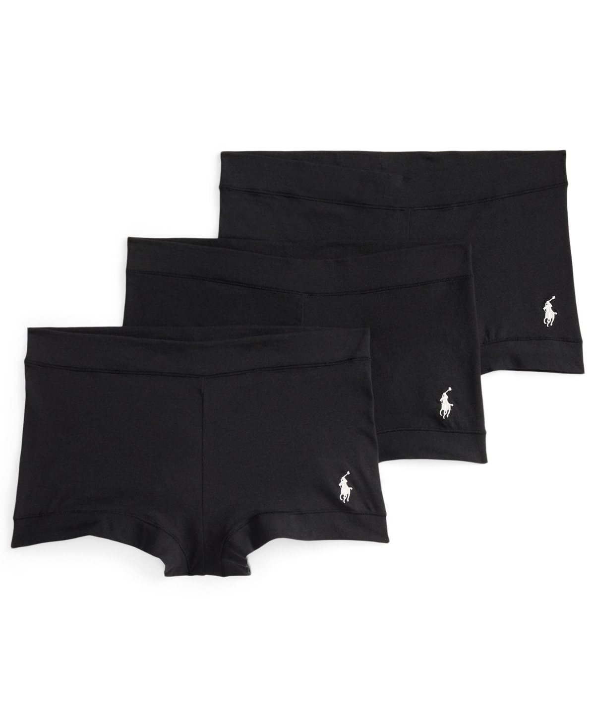 Polo Ralph Lauren Womens 3-Pack Shorts Set - Black