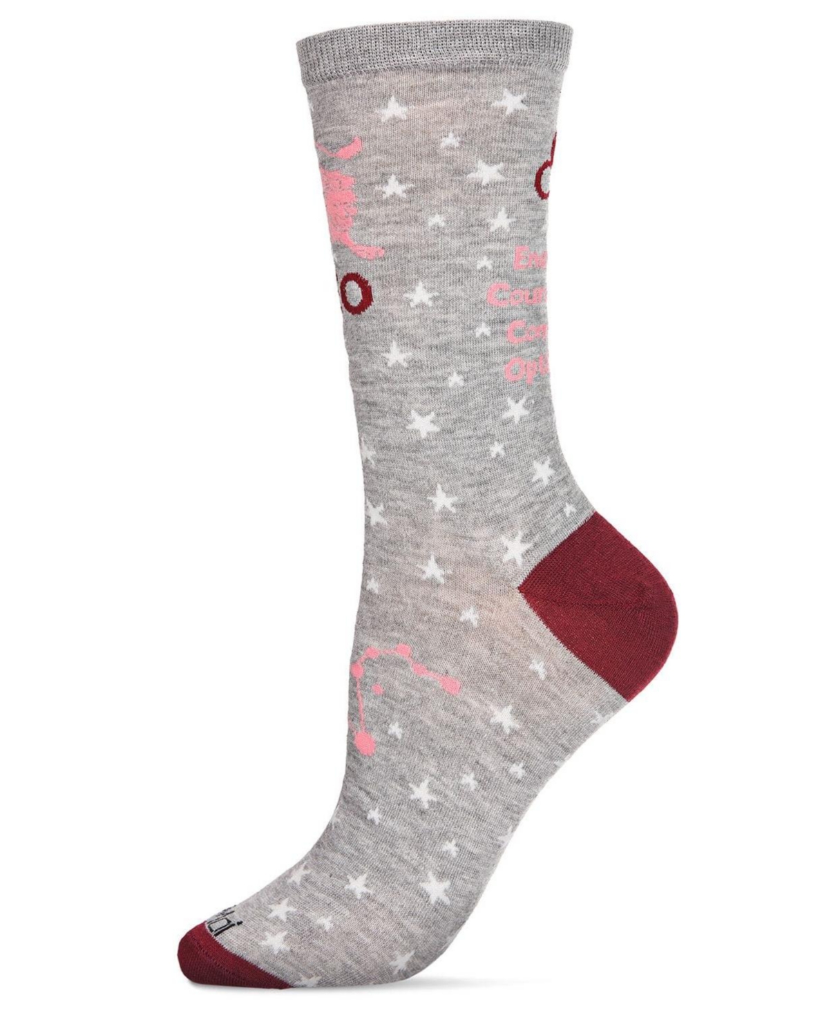 Click here for MeMoi Womens Leo Zodiac Sign Crew Socks - Med gray... prices