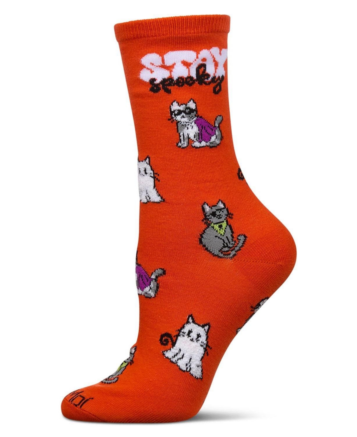 Click here for MeMoi Womens Stay Spooky Holiday Crew Socks - Oran... prices