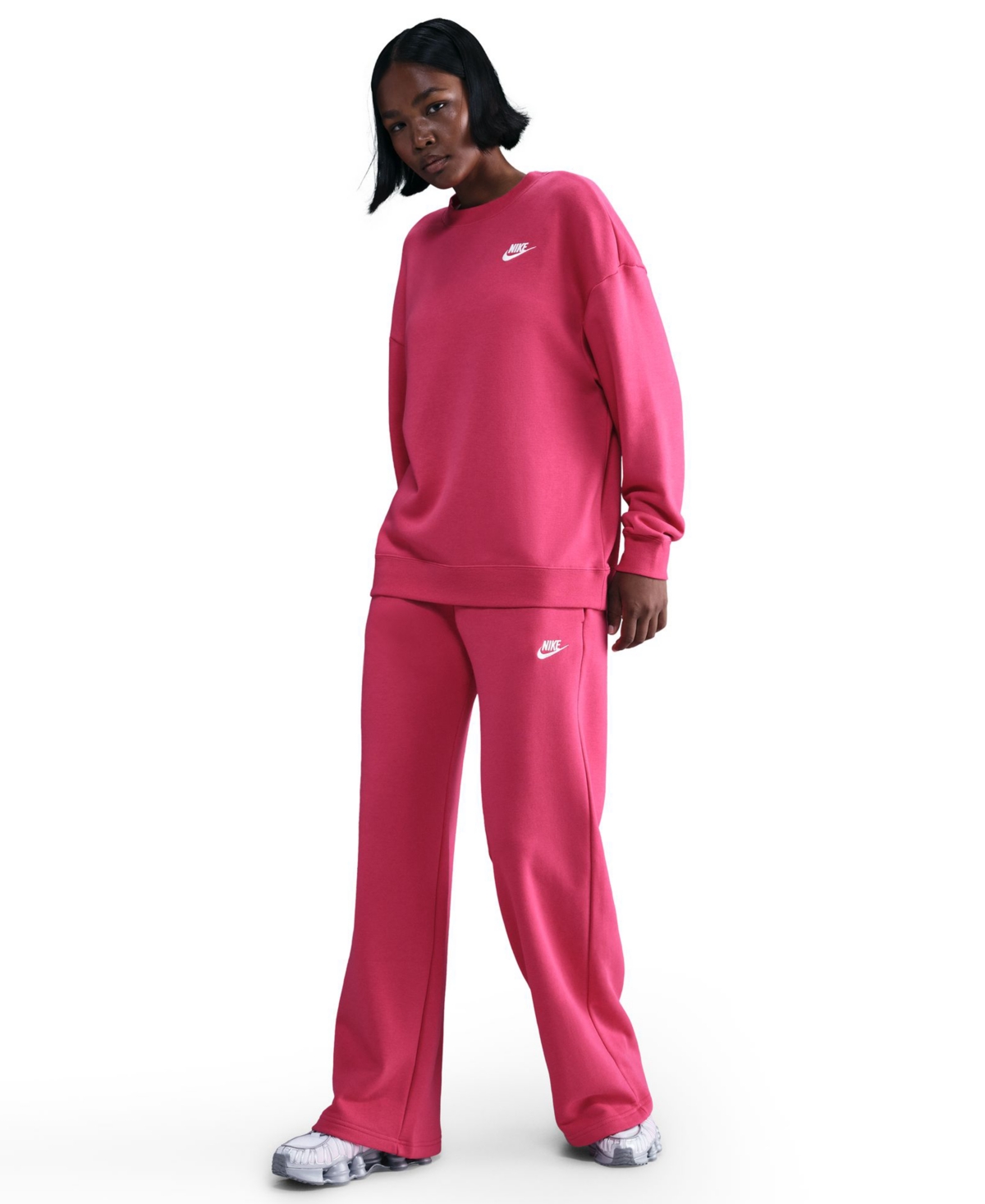 Click here for Nike Womens Sportswear Club Fleece Mid-Rise Wide-L... prices