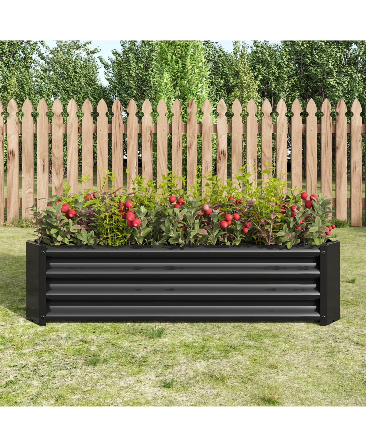 Click here for 47.24"Metal Raised Garden Bed  Rectangle Rais... prices