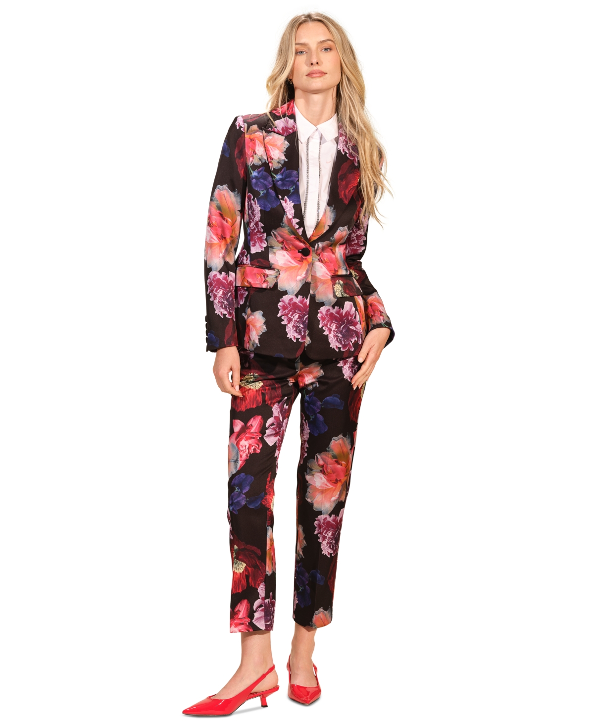 Click here for Isaac Mizrahi Womens Satin Tuxedo Long Sleeves Jac... prices