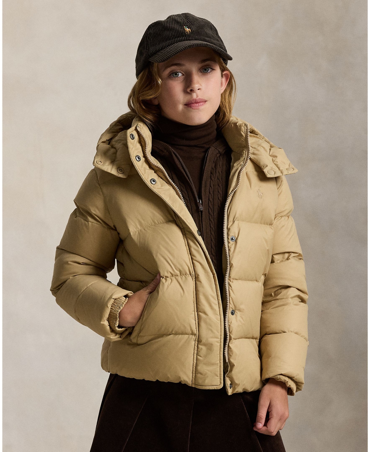 Click here for Polo Ralph Lauren Girls 7-16 Removable Hood Jacket... prices
