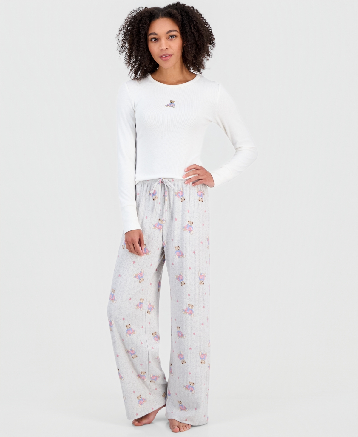 Click here for Hippie Rose Juniors Printed Drawstring-Waist Pants... prices