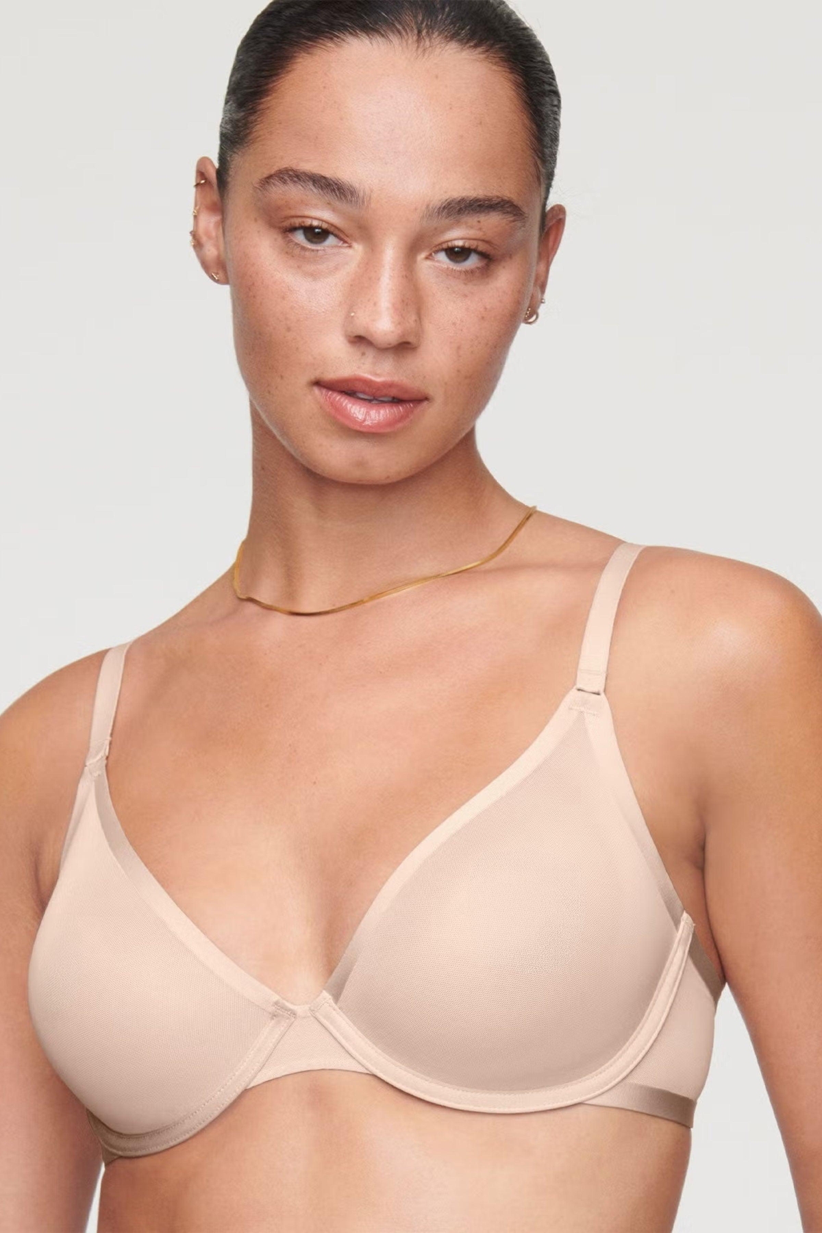 Click here for Cuup Womens The Plunge - Mesh Bra - Sand prices