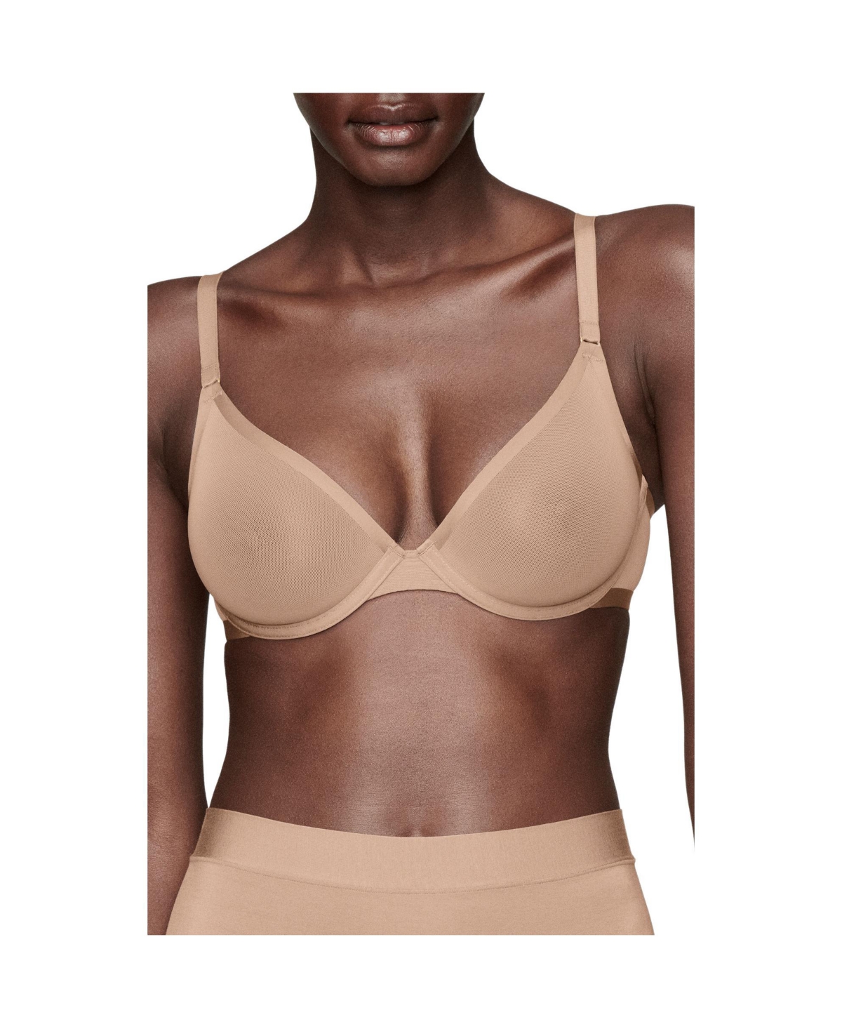 Click here for Cuup Womens The Plunge - Mesh Bra - Taupe prices