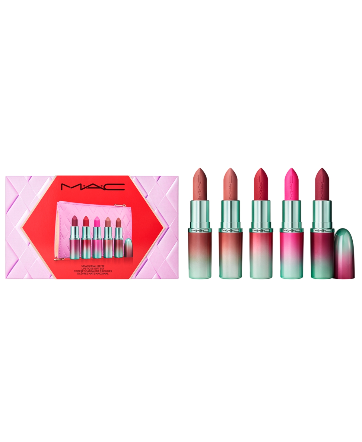 Click here for Mac 5-Pc. Less Is Bore Lipstick Gift Set prices