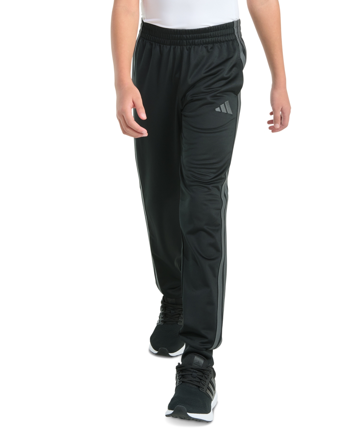 Click here for adidas Big Boys 8-20 Elastic-Waistband 3-Stipe Tri... prices