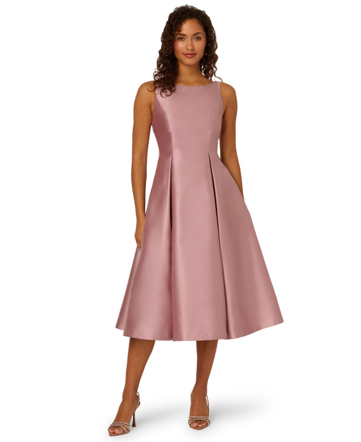 Click here for Adrianna Papell Boat-Neck A-Line Dress - Warm Came... prices