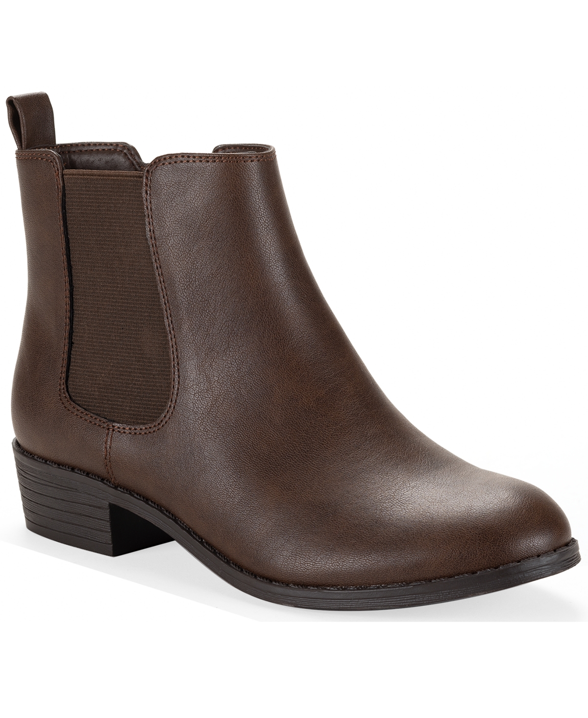 Click here for Style & Co Womens Charlyy Gore Block Heel Booties... prices
