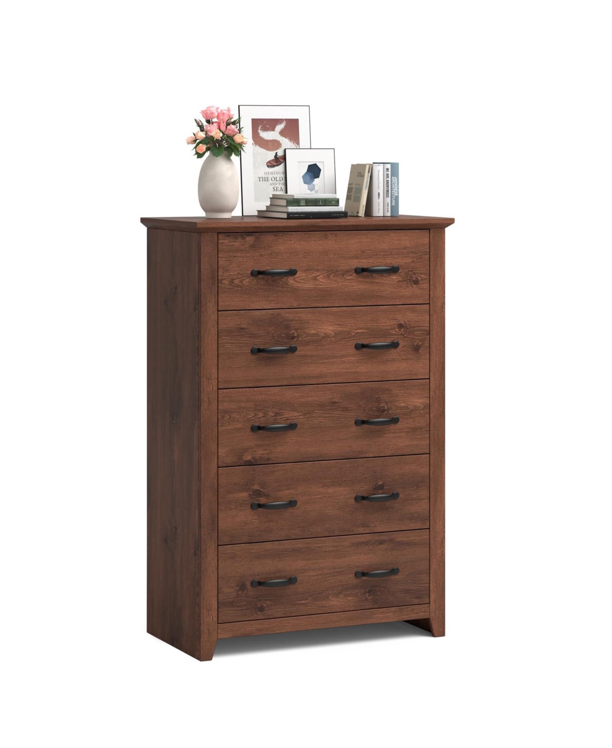 Click here for Tall Storage Dresser with 5 Pull-out Drawers for B... prices